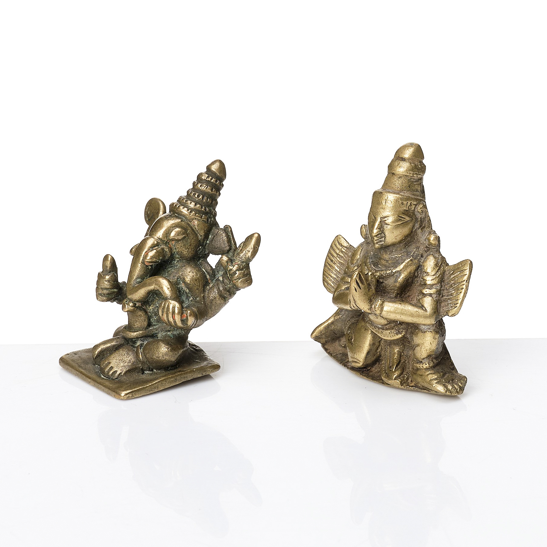 A group of eight brass miniatures, India, 19th/20th Century. - Bukowskis