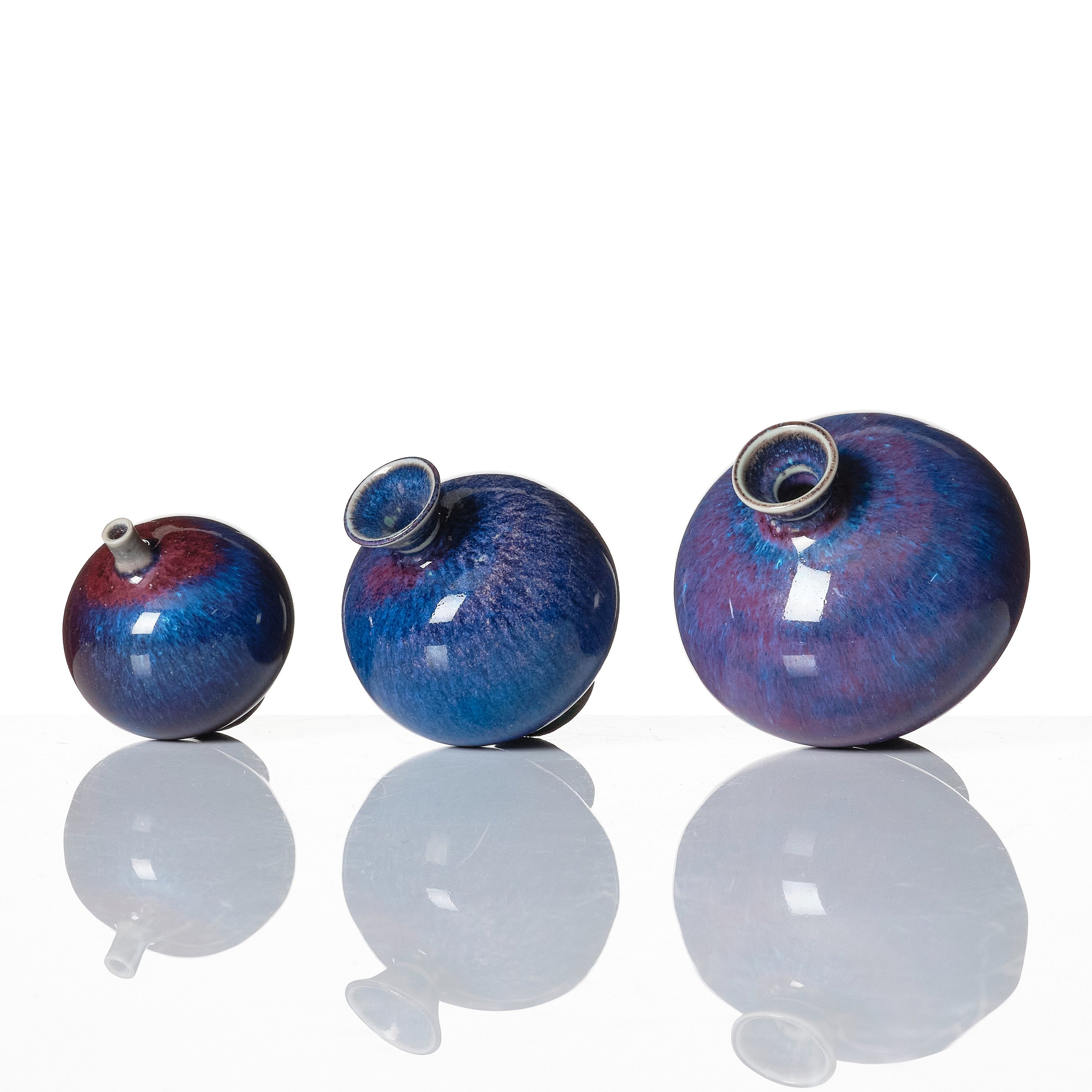 Berndt Friberg, vaser, 5 st och skålar, 3 st, Gustavsbergs studio 1960 ...