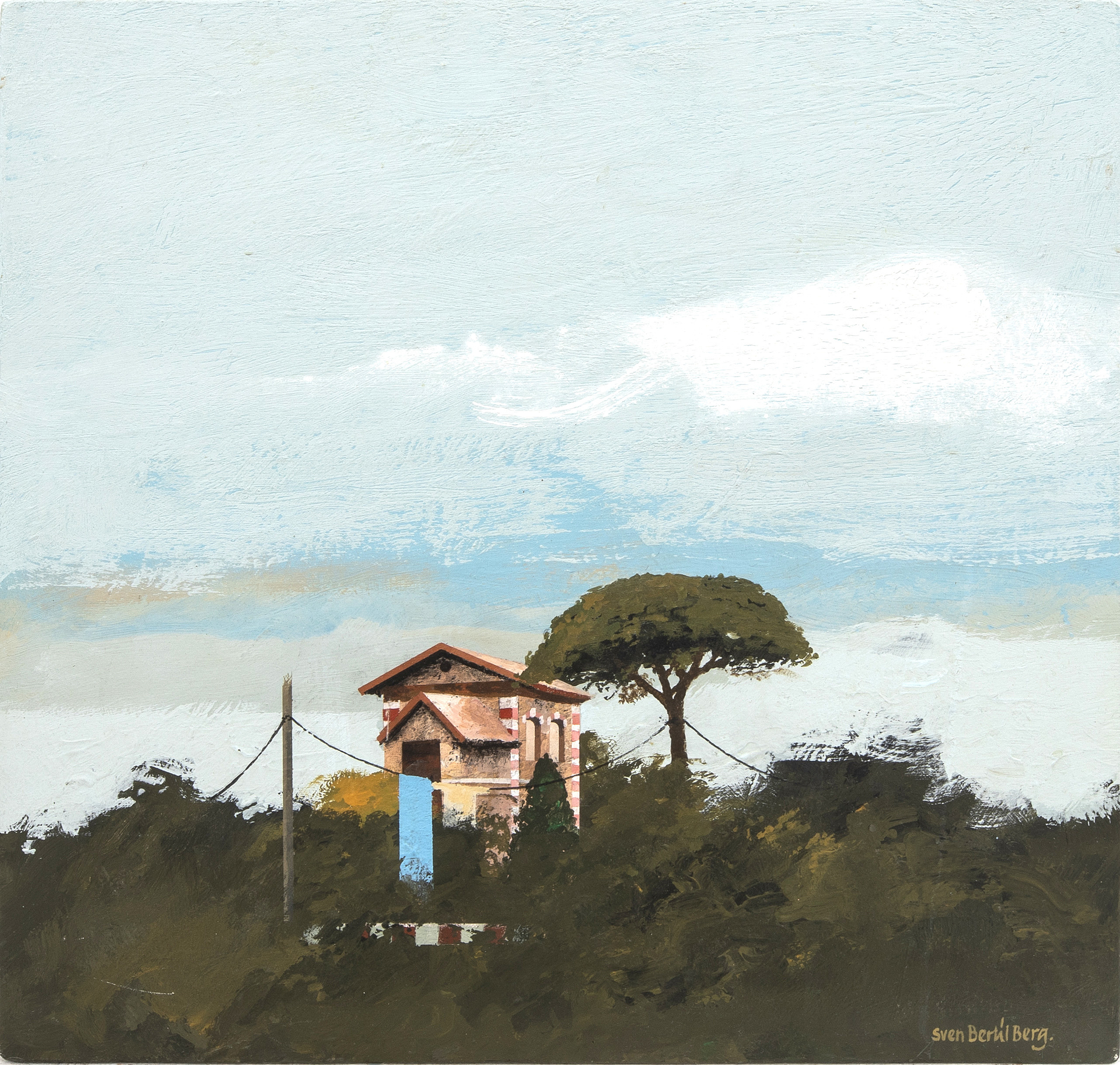 Sven Bertil Berg, acryl on panel signed. - Bukowskis