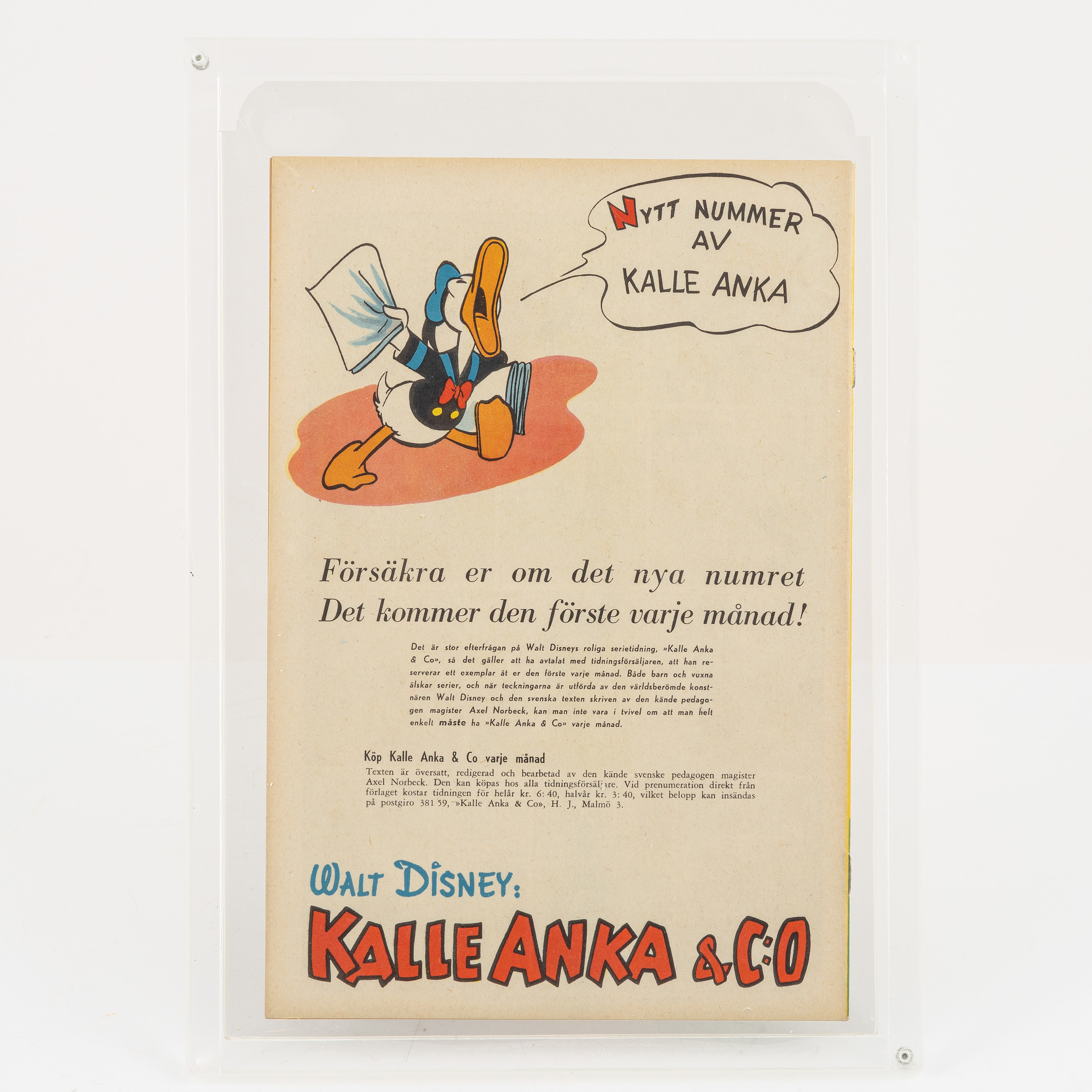 Serietidning, "Kalle Anka & Co" Nr 7, 1949. - Bukowskis