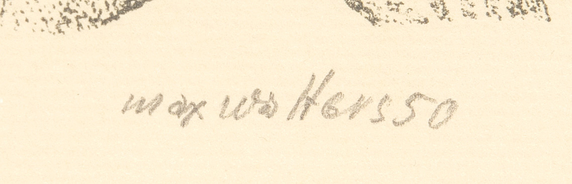 Max Walter Svanberg, offset 4 pcs signed and dated 50. - Bukowskis