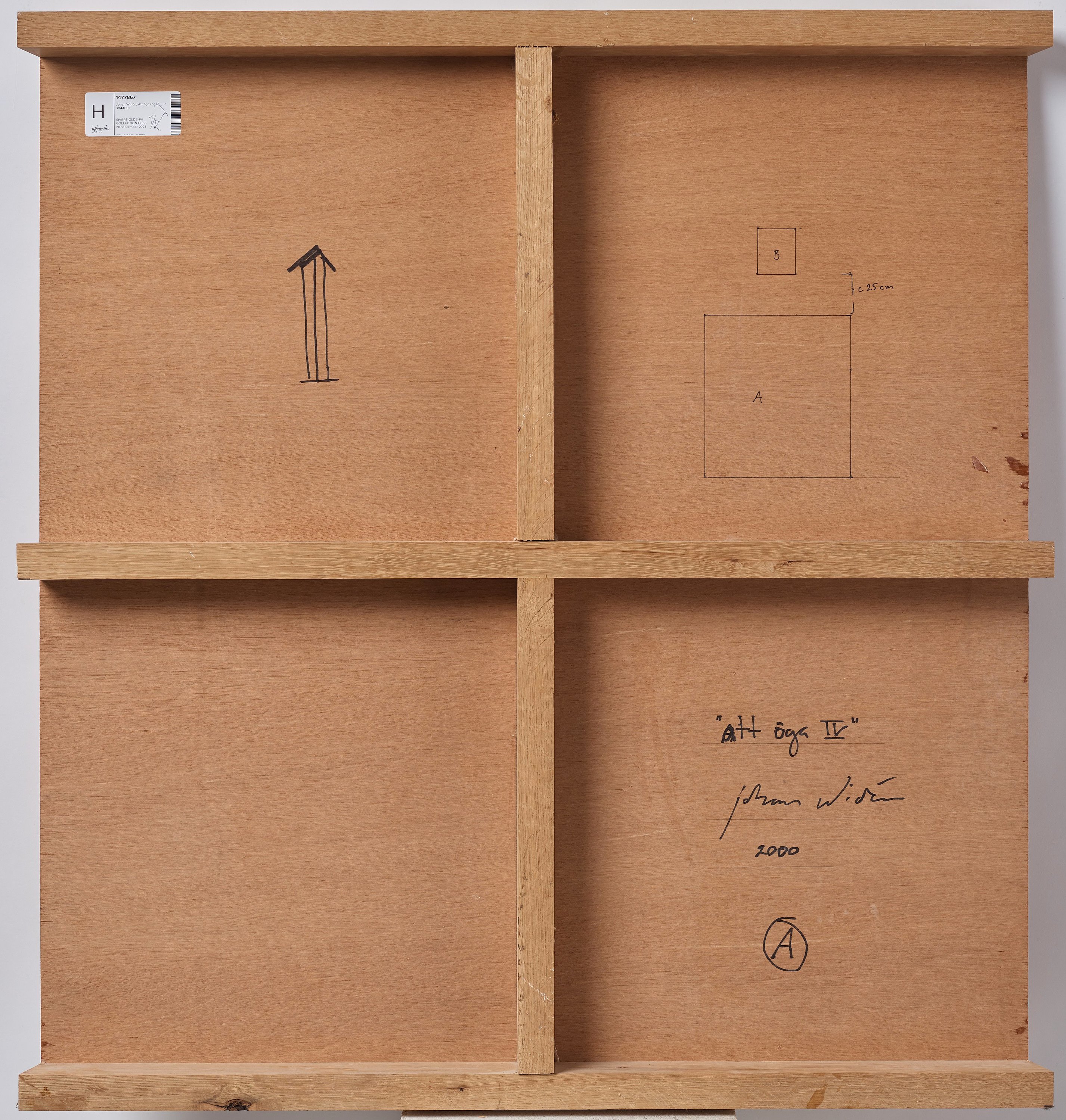 Johan Widén, "Att öga IV". - Bukowskis