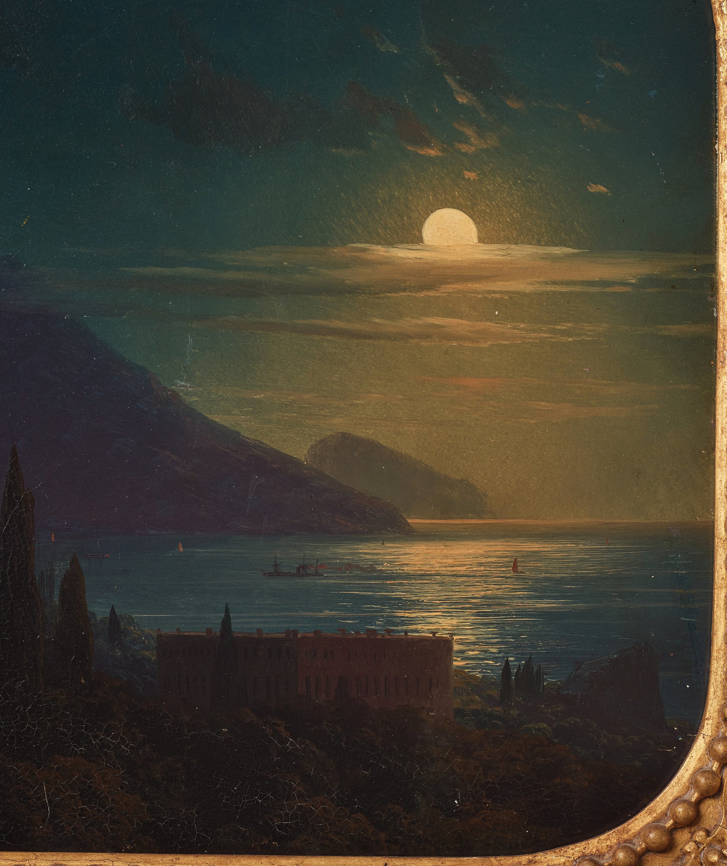 Ivan Constantinovich Aivazovsky, Crimean night, view of Oreanda and Aiu ...