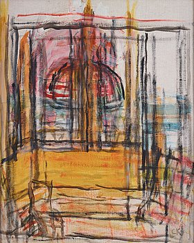 Carl Kylberg, The parasol (The veranda, Ålsgärde, Denmark). - Bukowskis