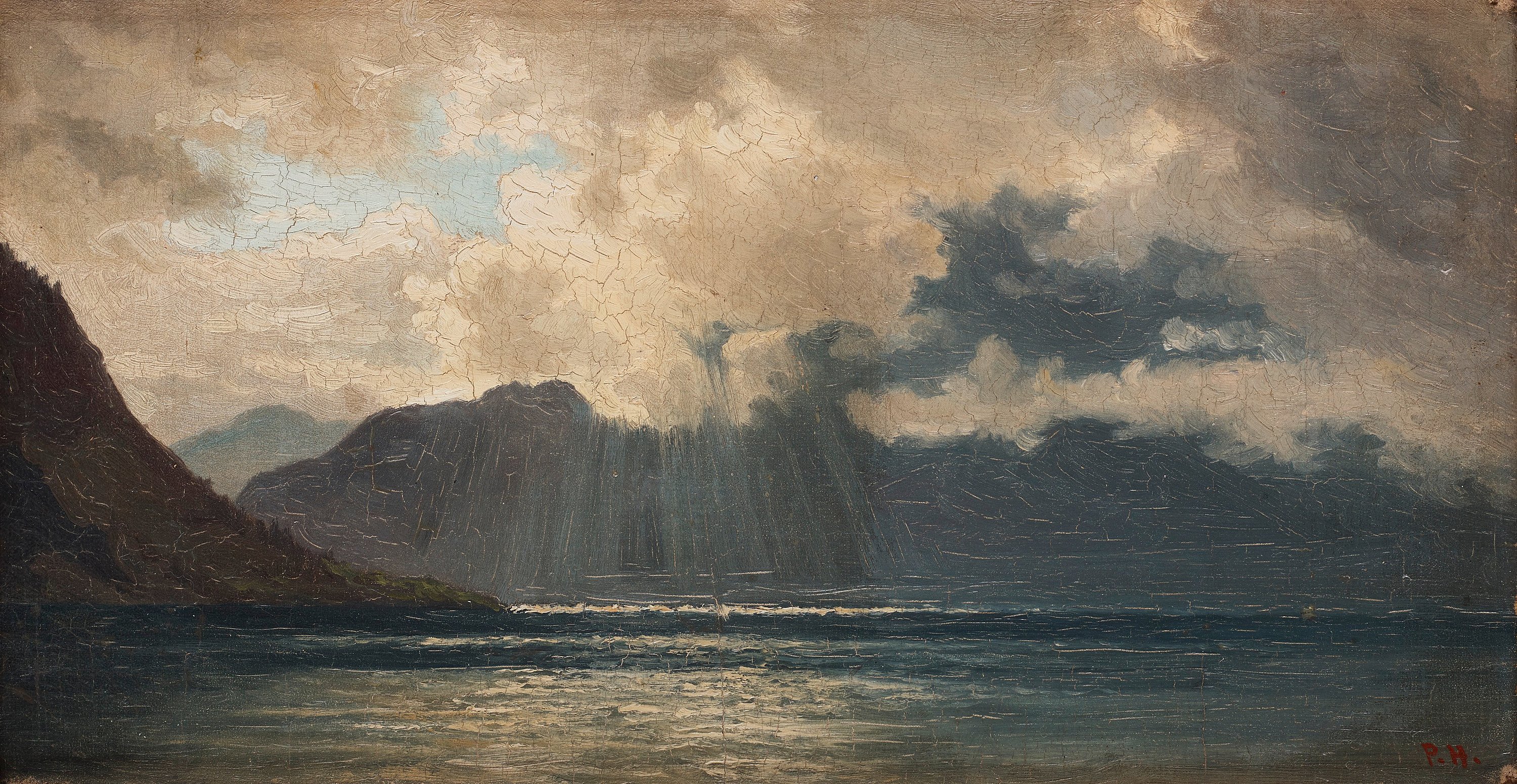 Per Daniel Holm, Sunshine over the mountains. - Bukowskis