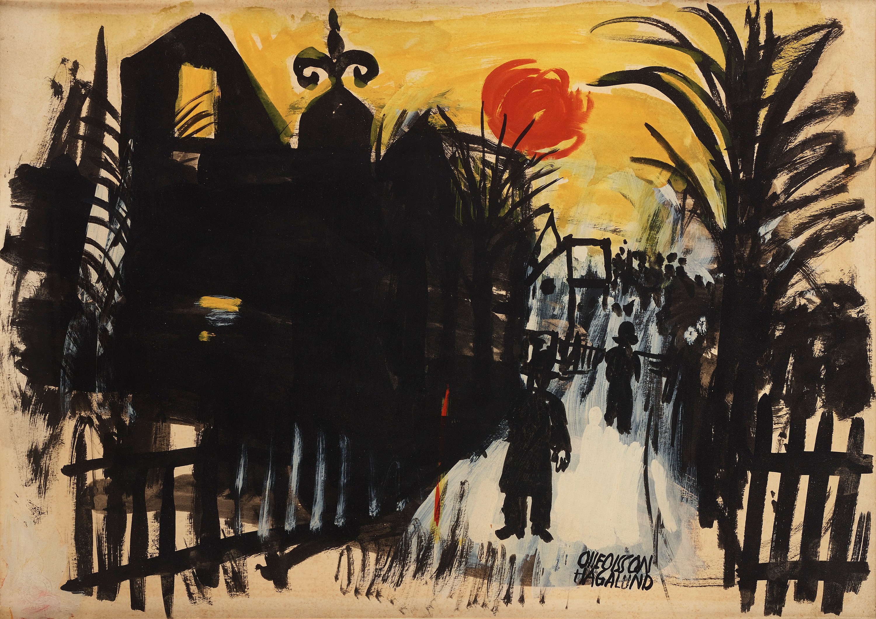 Olle Olsson-Hagalund, On the way home. - Bukowskis