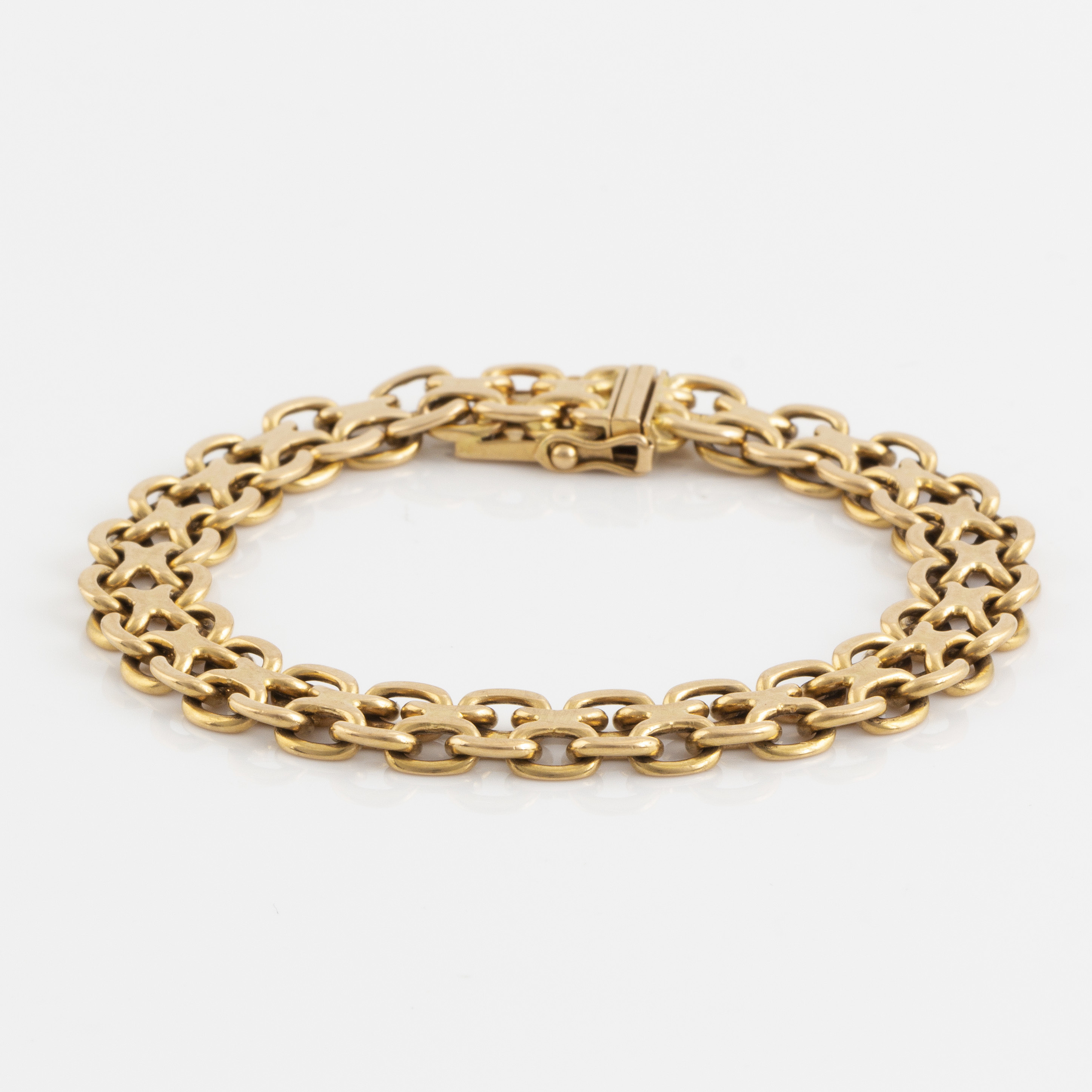 Armband, 18K guld, x- länk. - Bukowskis