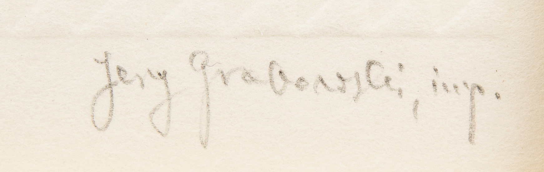 Jerzy Grabowski, 2 linocuts on gaufrage, signed and dated 1977 and 1987 ...