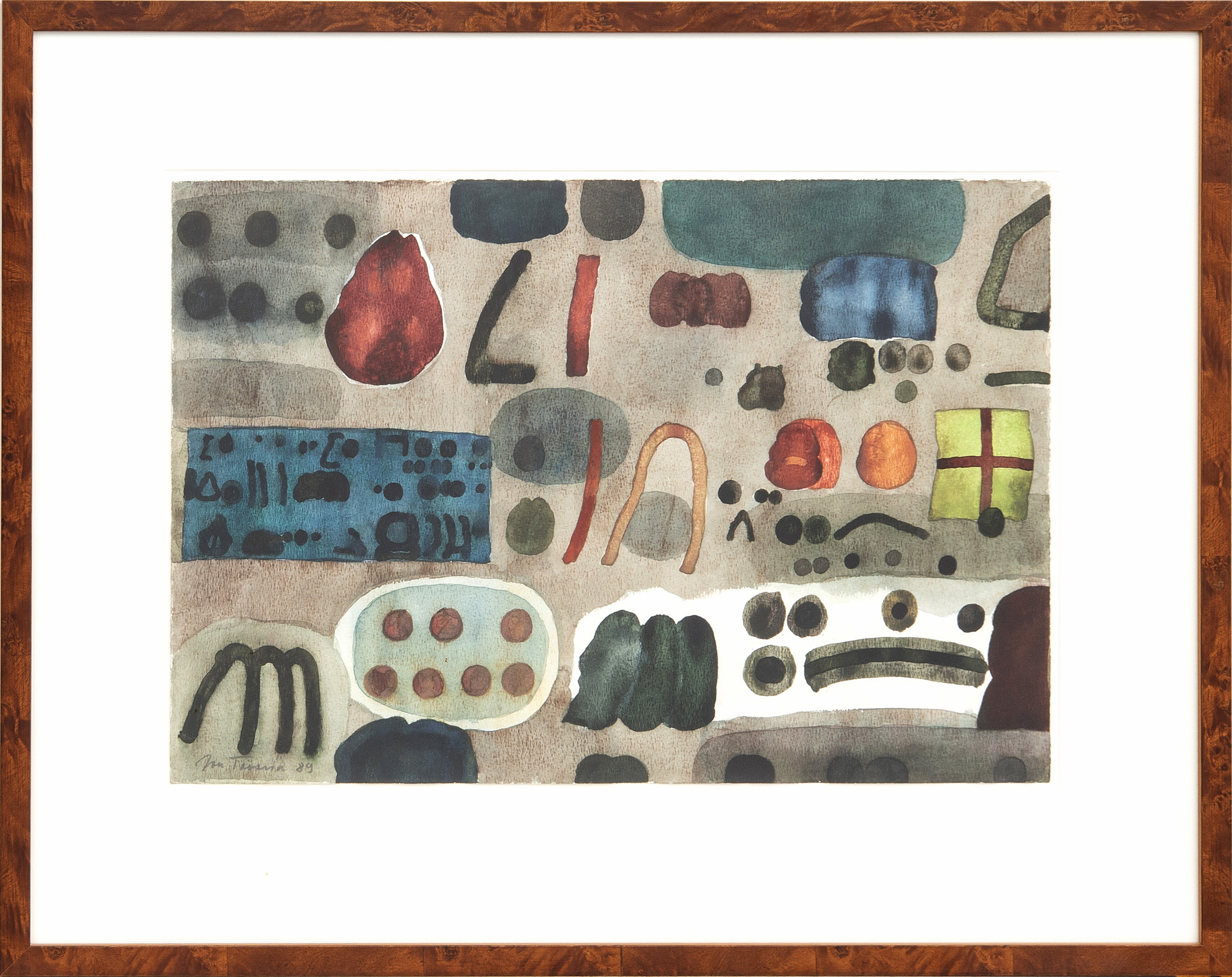 Jan Tarasin, a gouache signed and dated 1989. - Bukowskis