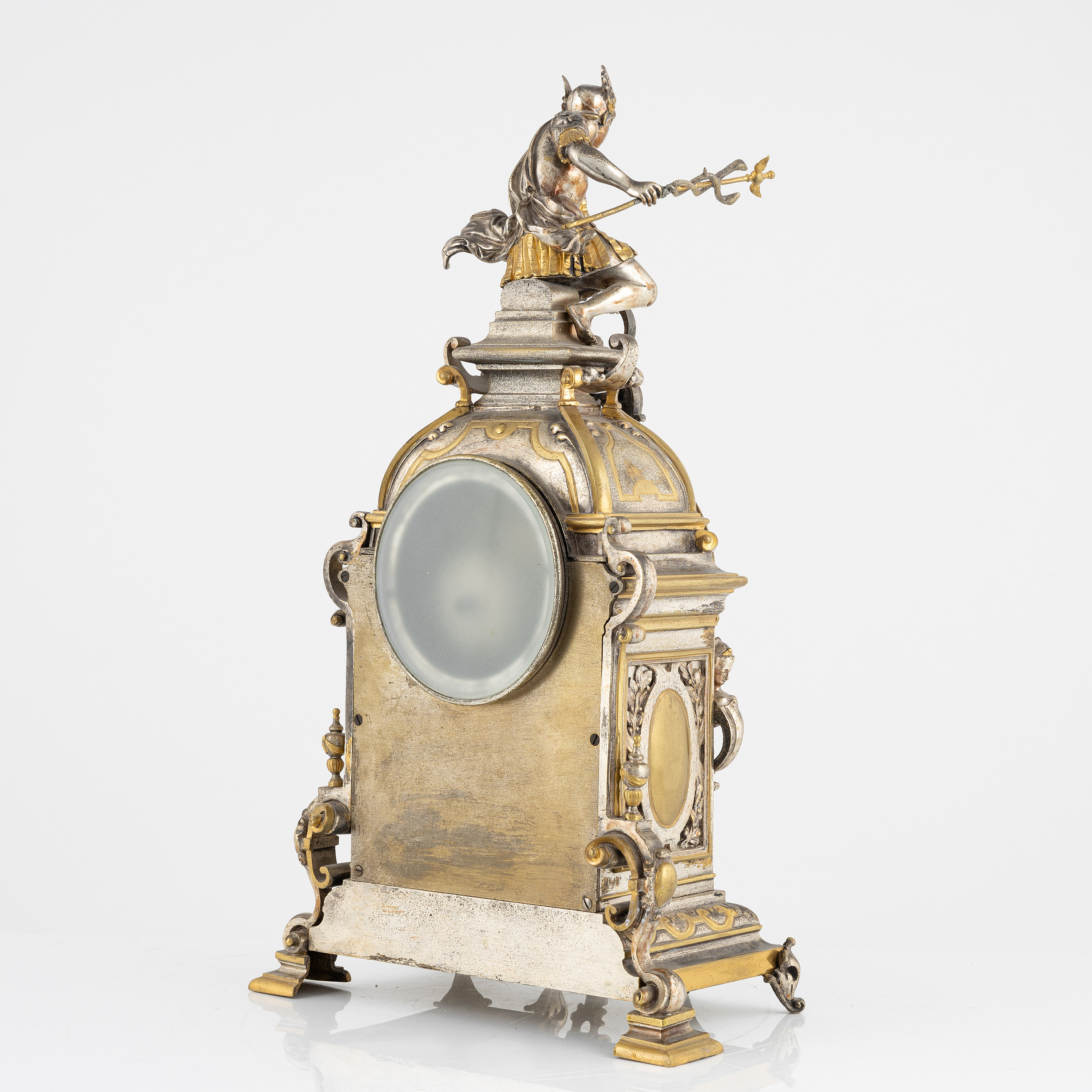 A Baroque style mantle clock, around 1900. - Bukowskis