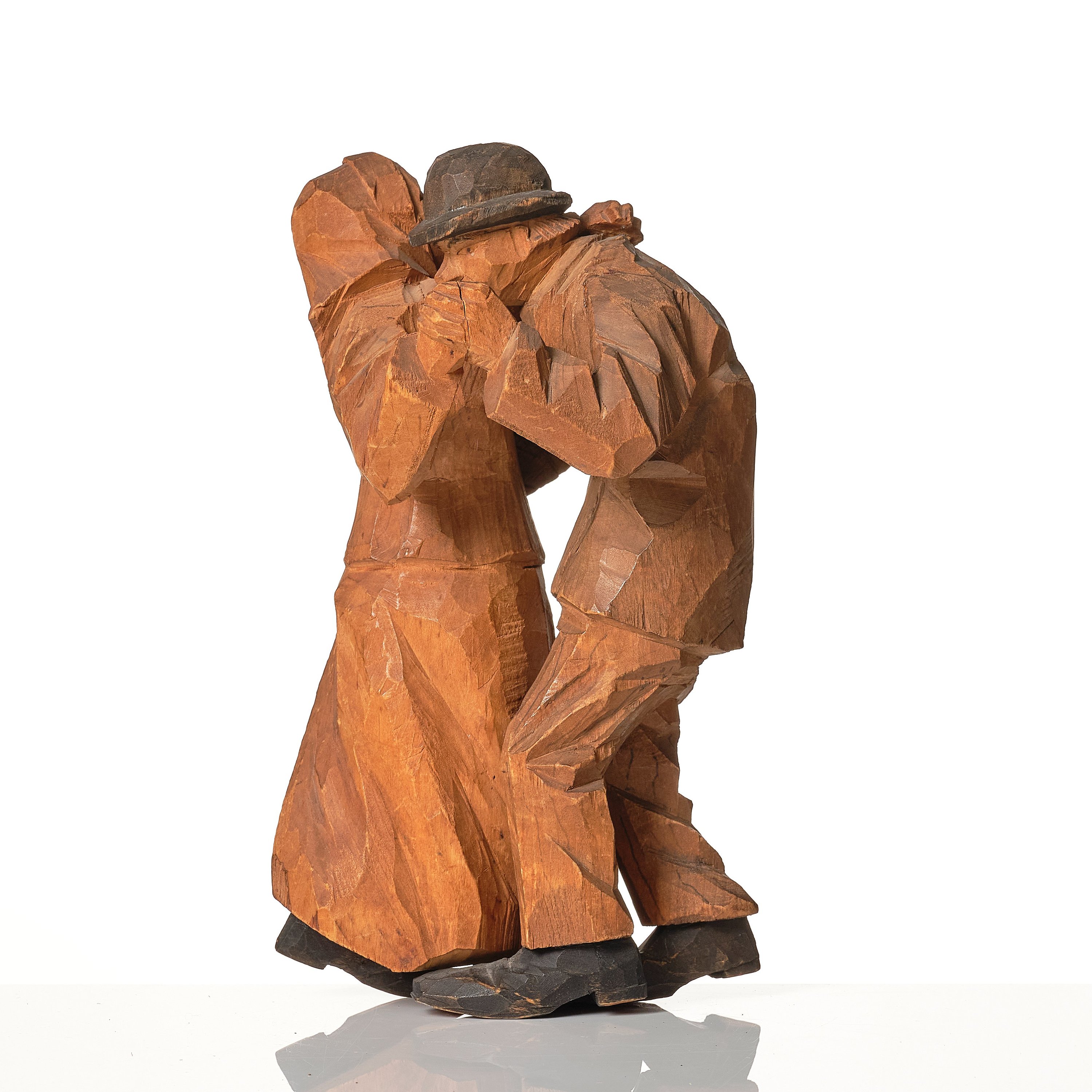 Axel Petersson Döderhultarn, Dancing couple. - Bukowskis