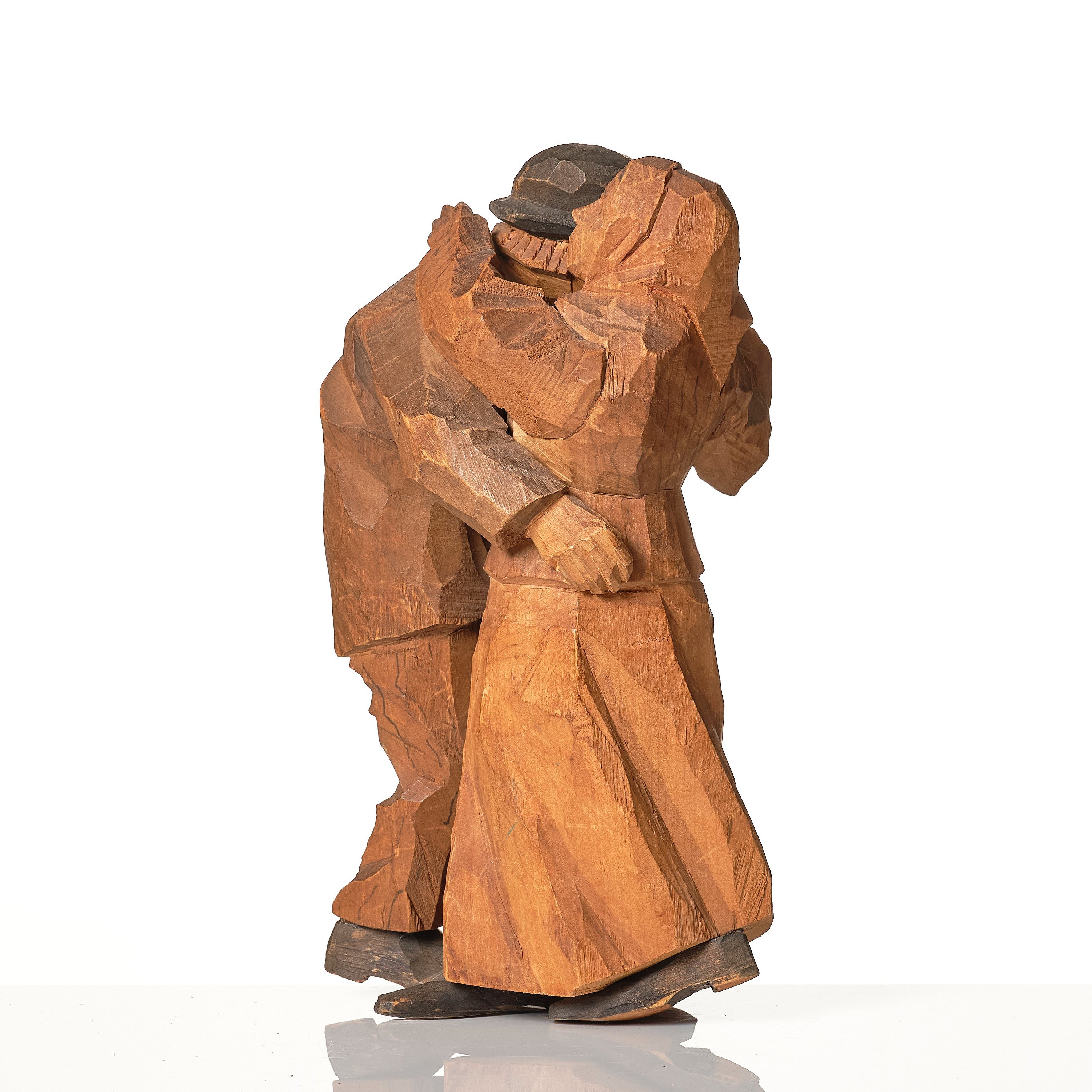 Axel Petersson Döderhultarn, Dancing couple. - Bukowskis