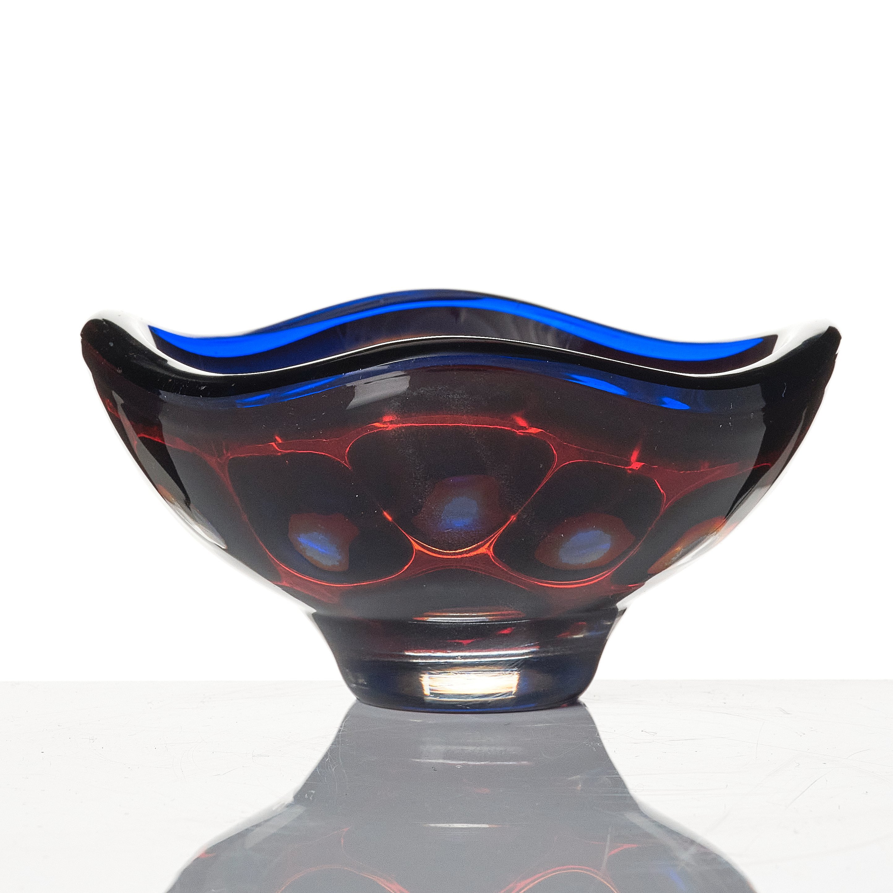 Sven Palmqvist, a 'ravenna' glass bowl, Orrefors 1954, no 672. - Bukowskis