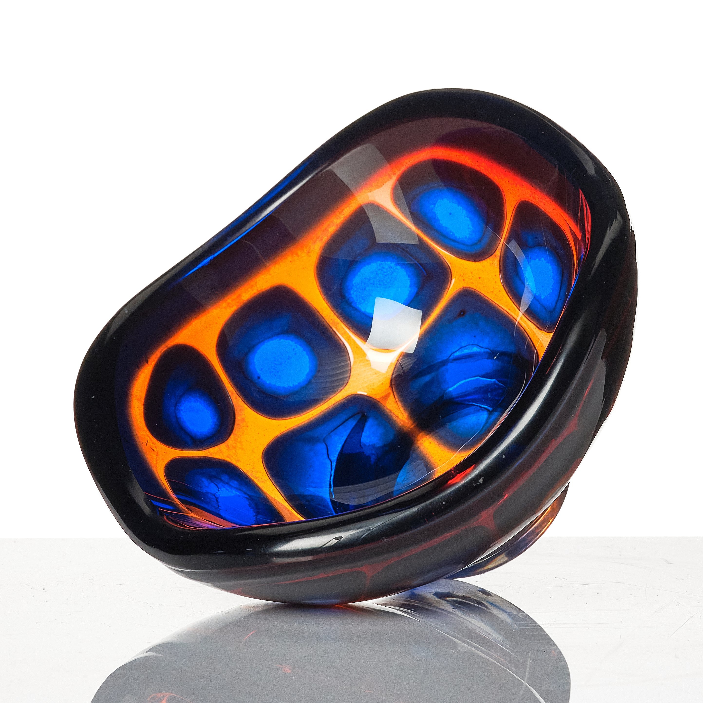 Sven Palmqvist, a 'ravenna' glass bowl, Orrefors 1954, no 672. - Bukowskis