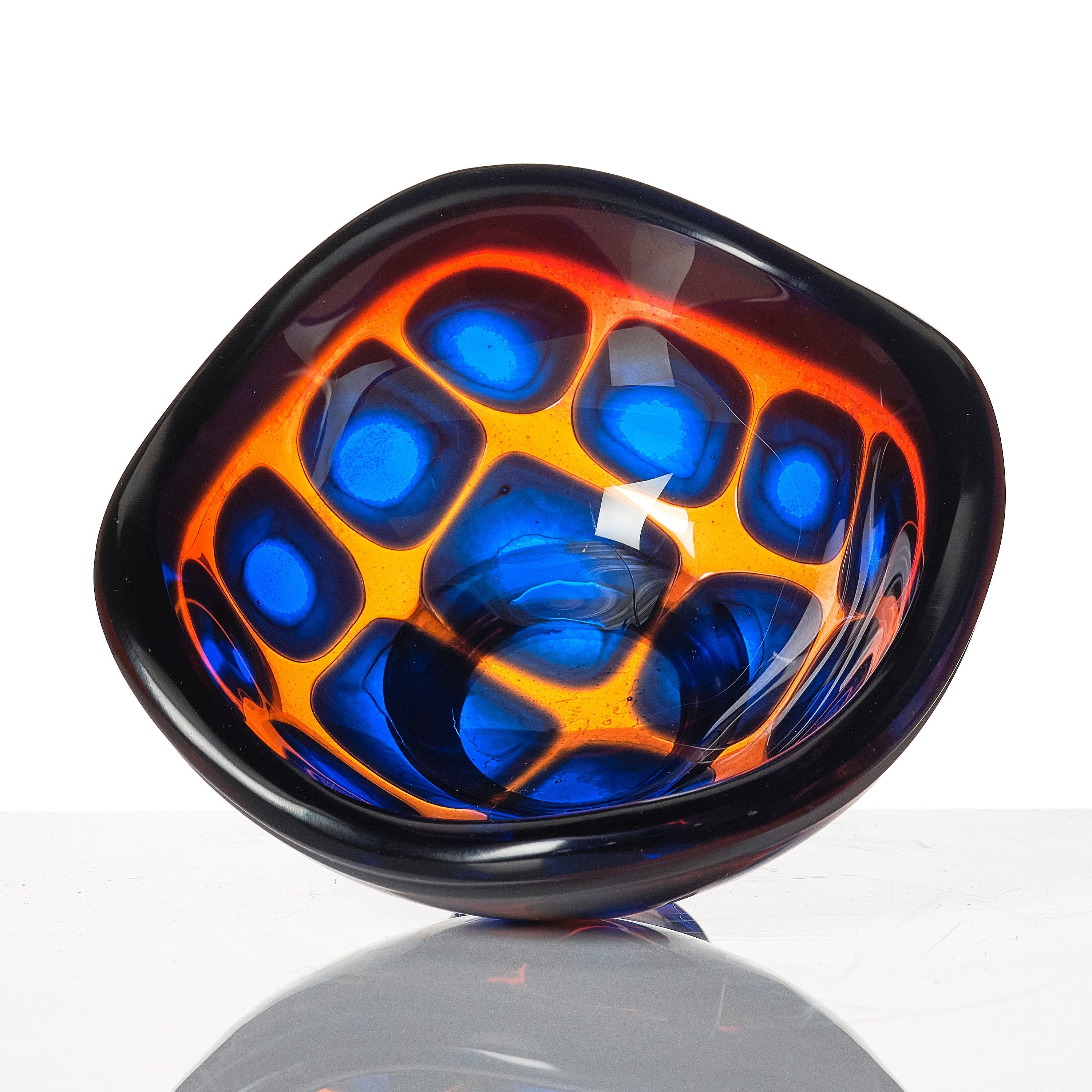 Sven Palmqvist, a 'ravenna' glass bowl, Orrefors 1954, no 672. - Bukowskis