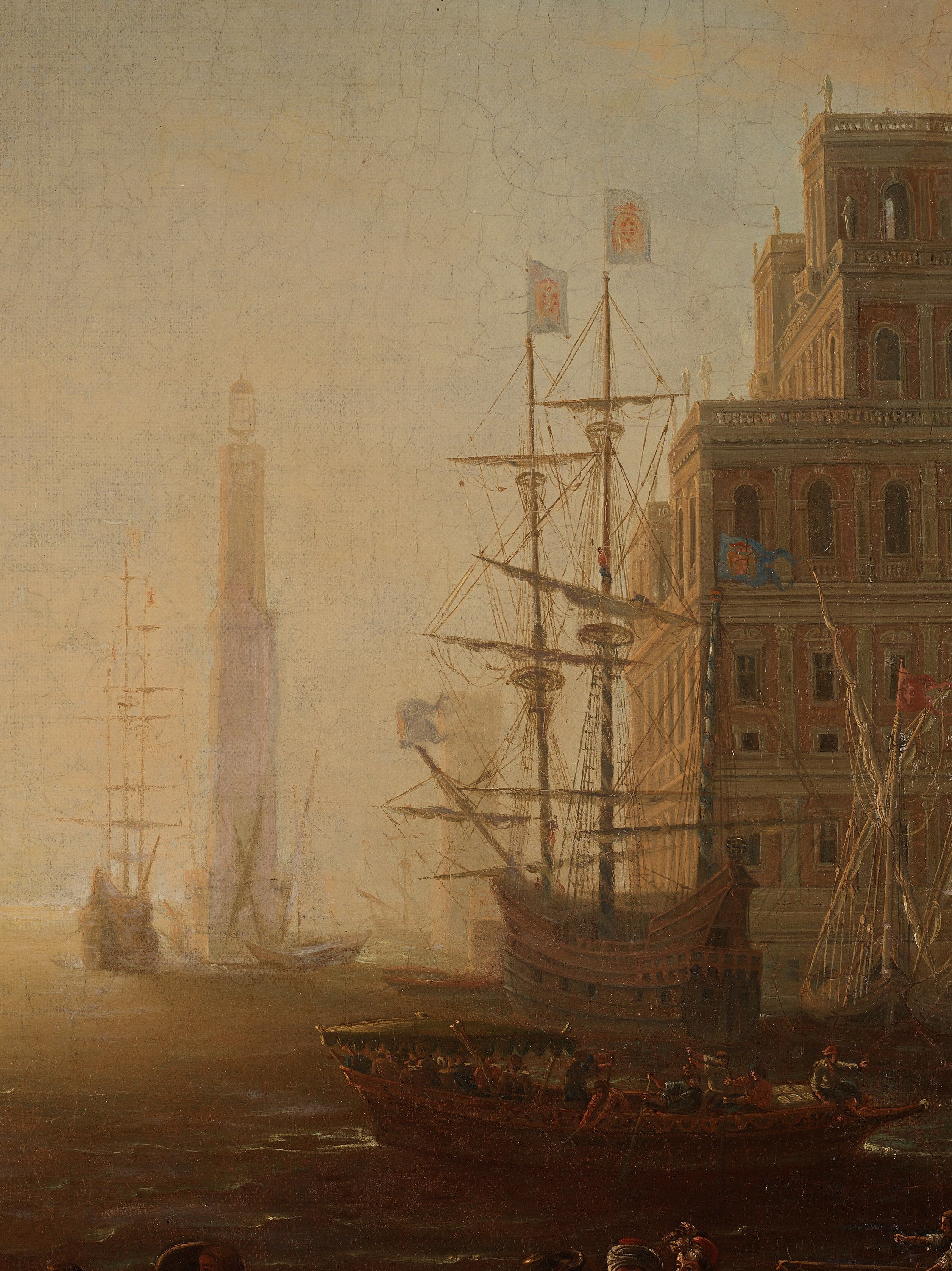 Claude Lorrain After, Port scene with the Villa Medici. - Bukowskis