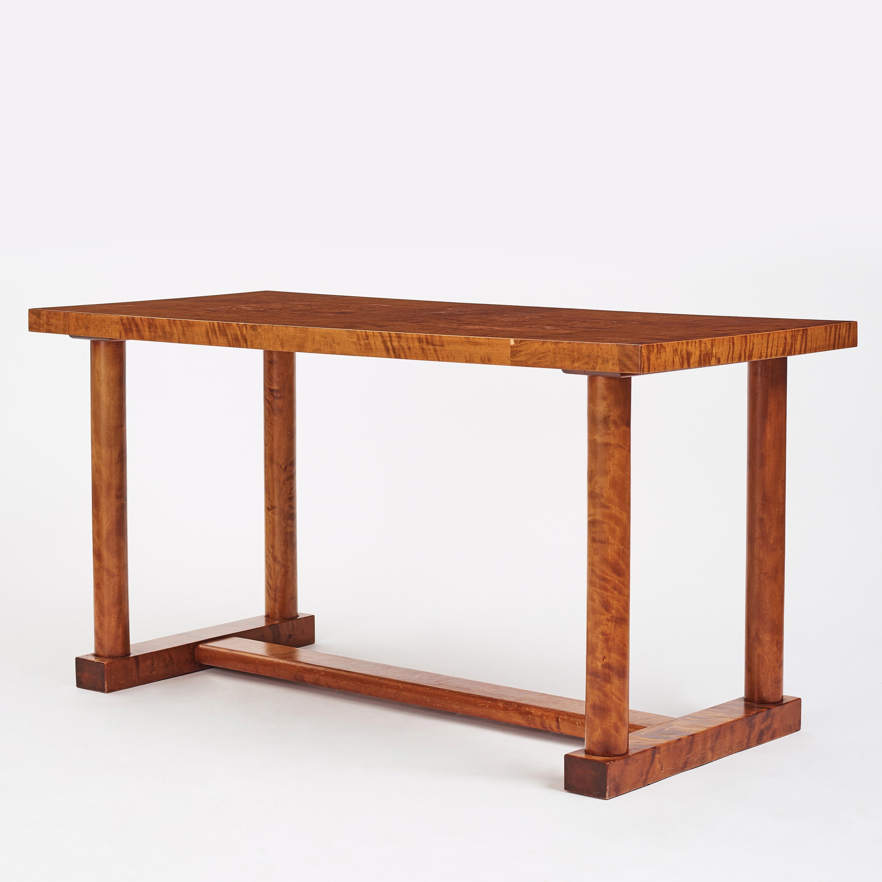 Carl Malmsten, a birch library table, Sweden probably 1920s. - Bukowskis