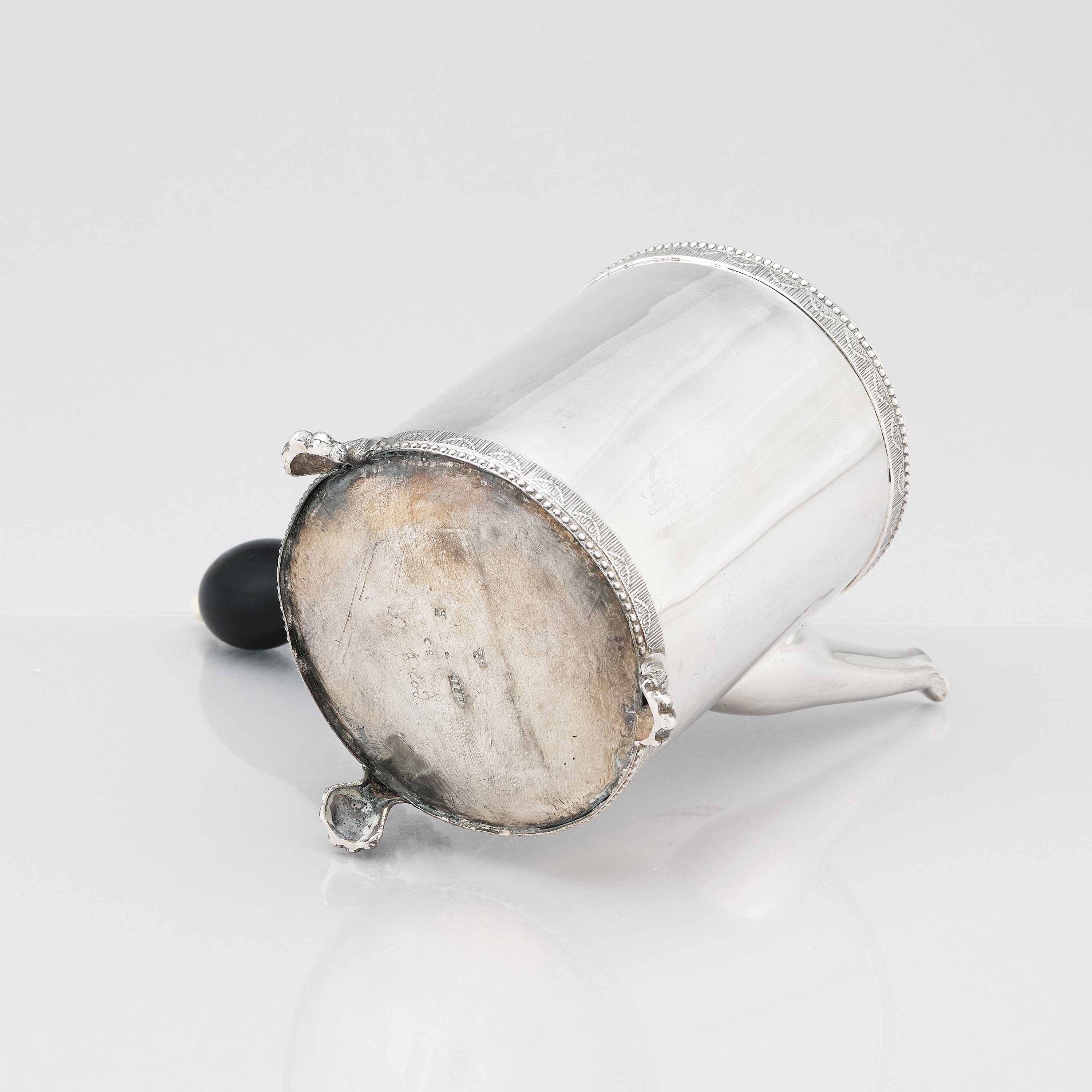 A Swedish Gustavian silver coffee-pot, marks of Joachim Ljungberg ...