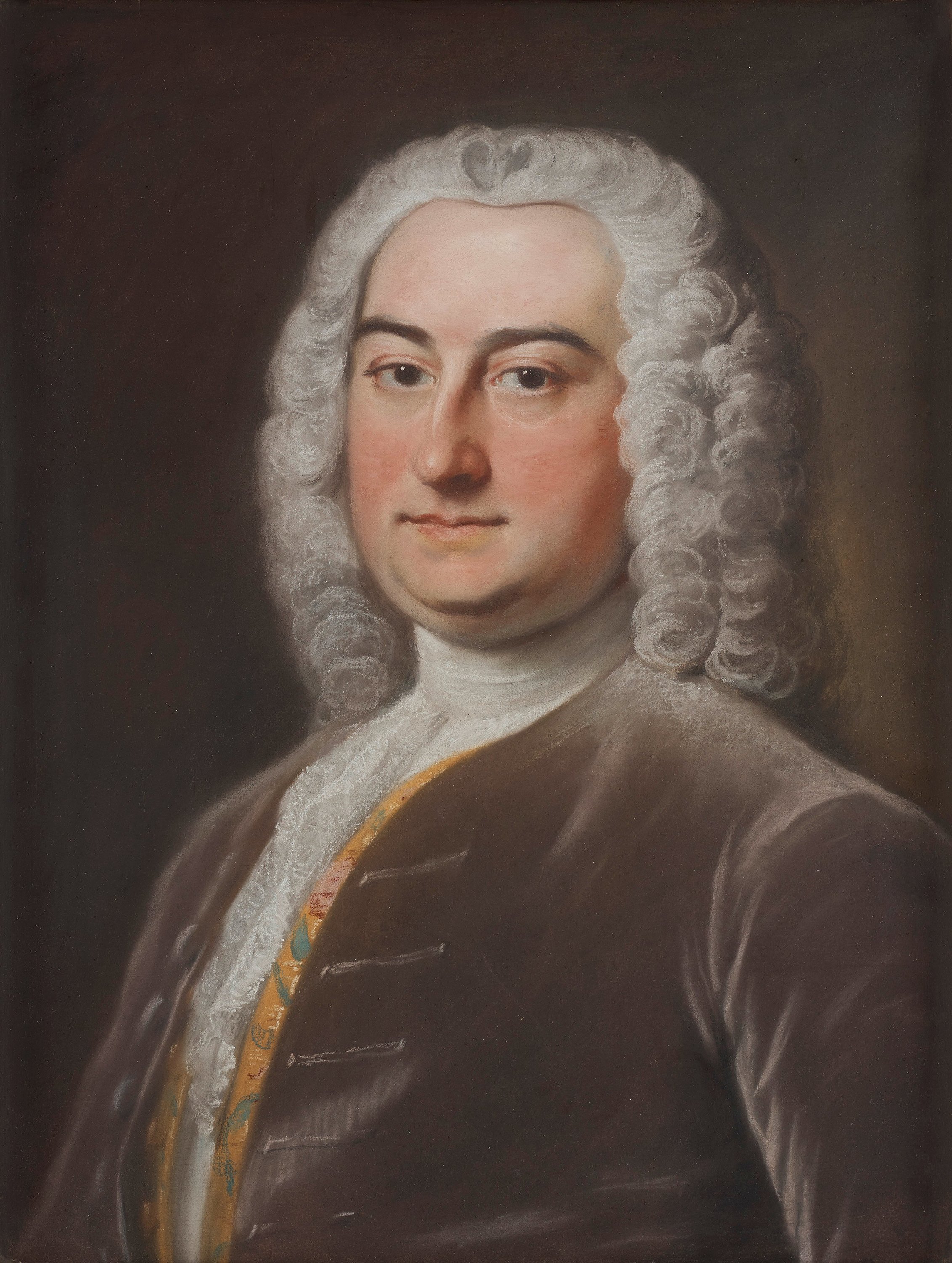 Francis Cotes Attributed to, A man in justacorpe. - Bukowskis