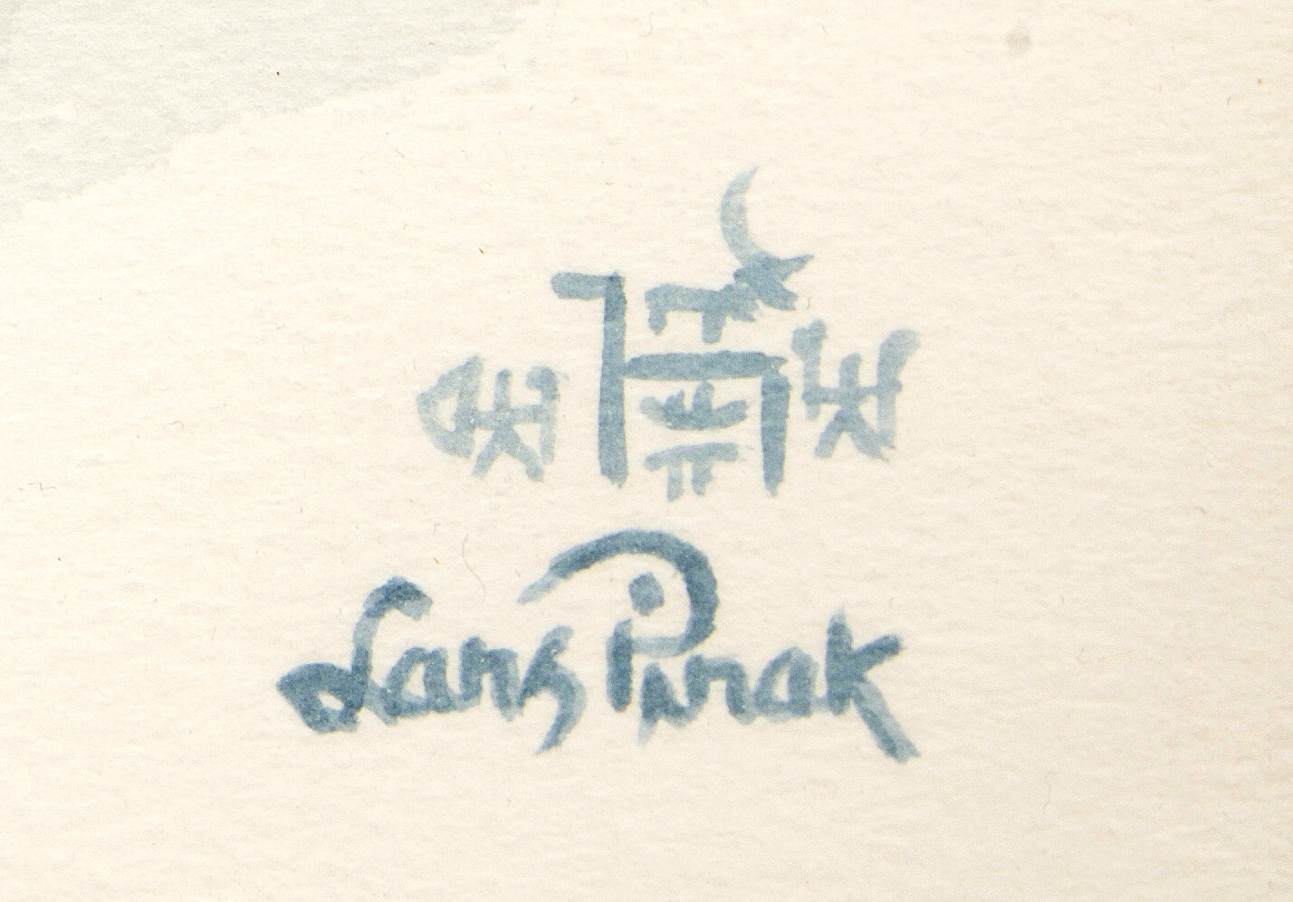 Lars Pirak, akvarell signerad. - Bukowskis