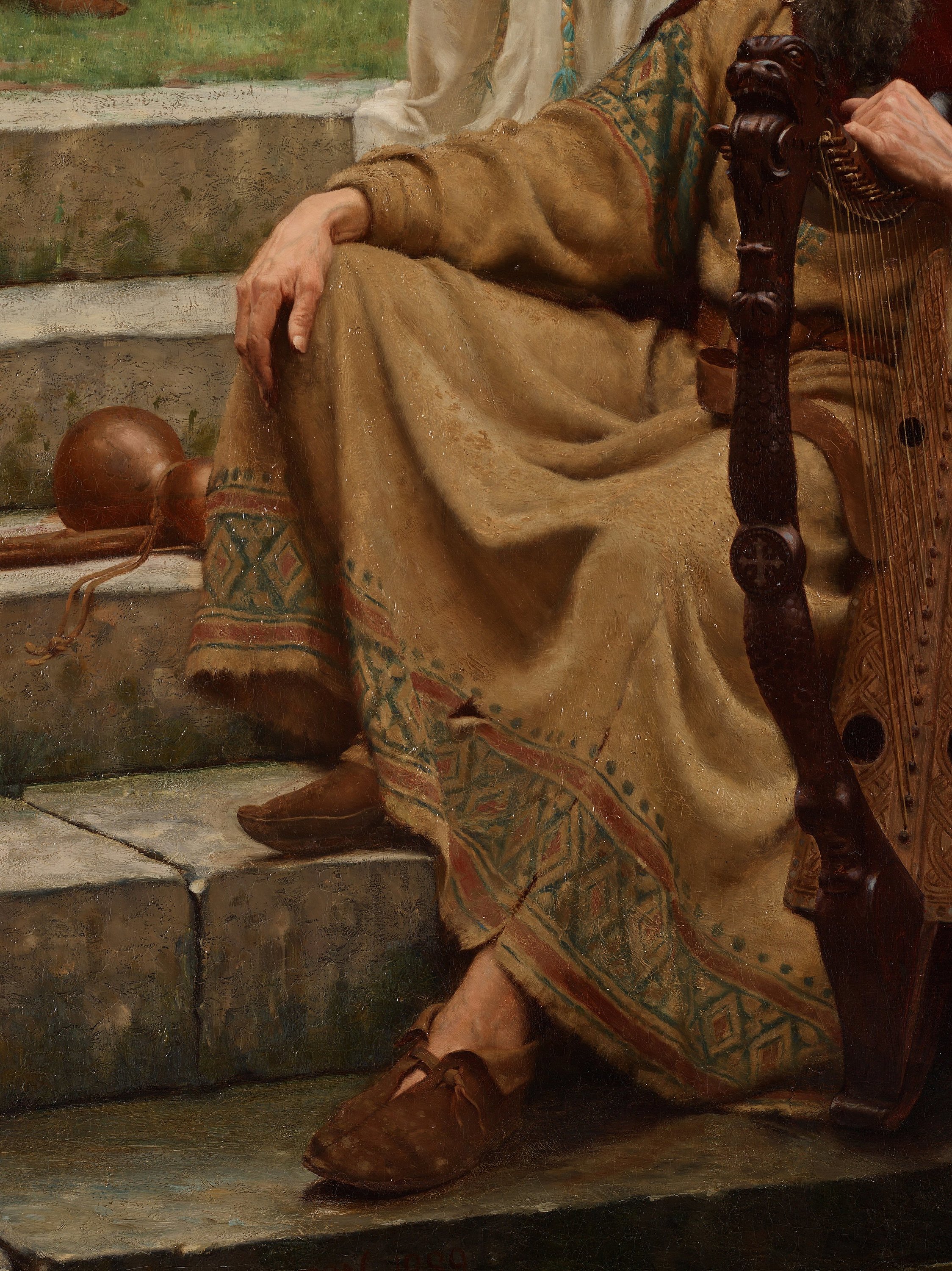 Edmund Blair Leighton, "Faded Laurels". - Bukowskis