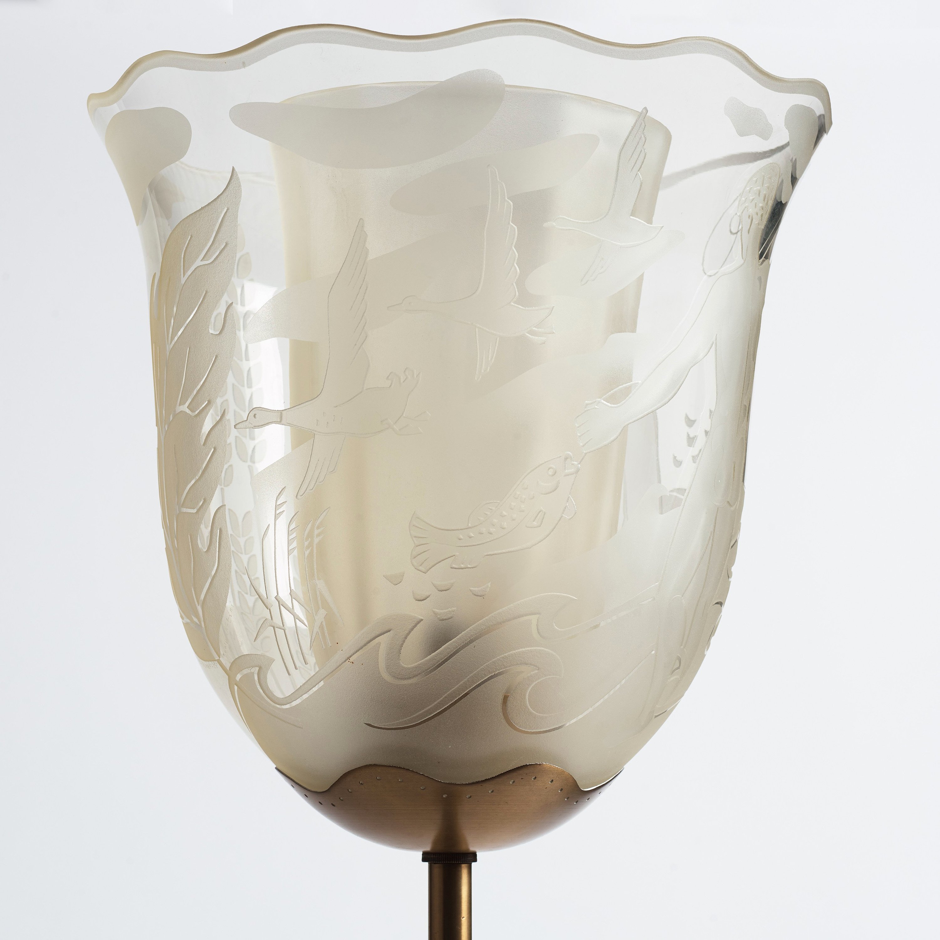 Bo Notini, golvlampa, Glössner & Co, Swedish Modern 1940-50-tal ...