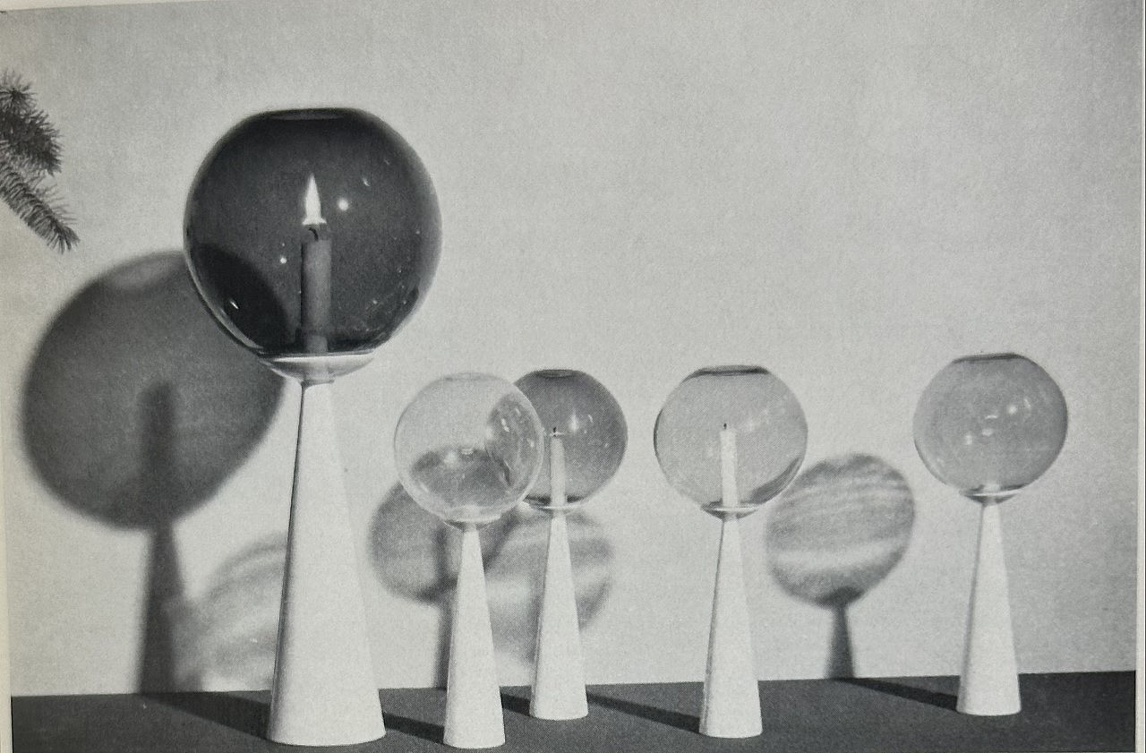 Hans-Agne Jakobsson, a pair of candle holders, model "L 8", Hans-Agne ...