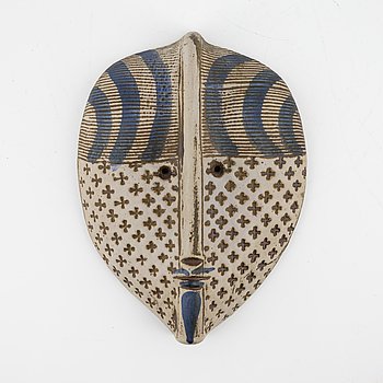 Lisa Larson, mask, stengods, Gustavsberg. - Bukowskis