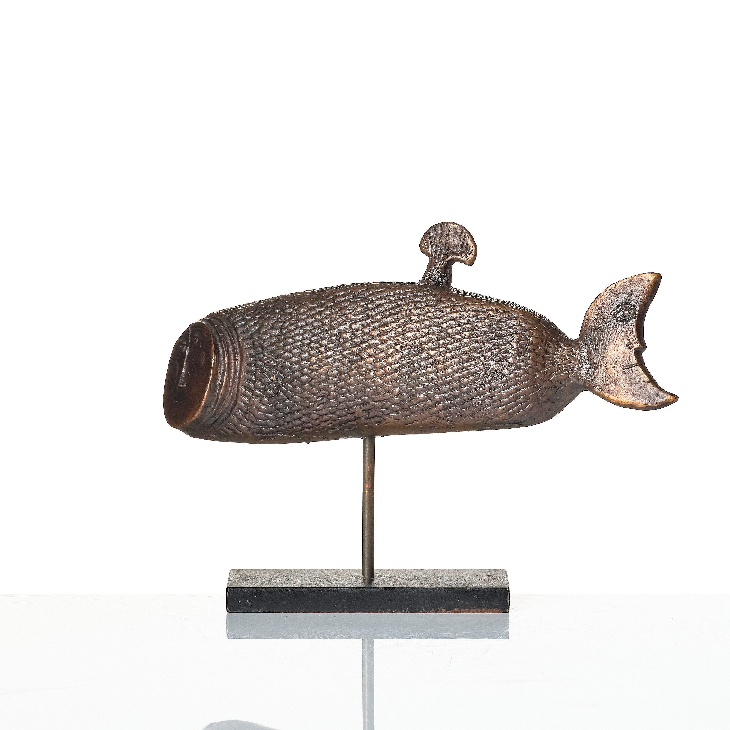 Stig Lindberg, skulptur, "Månfisken", Scandia Present, 1970-tal, nr 313 ...