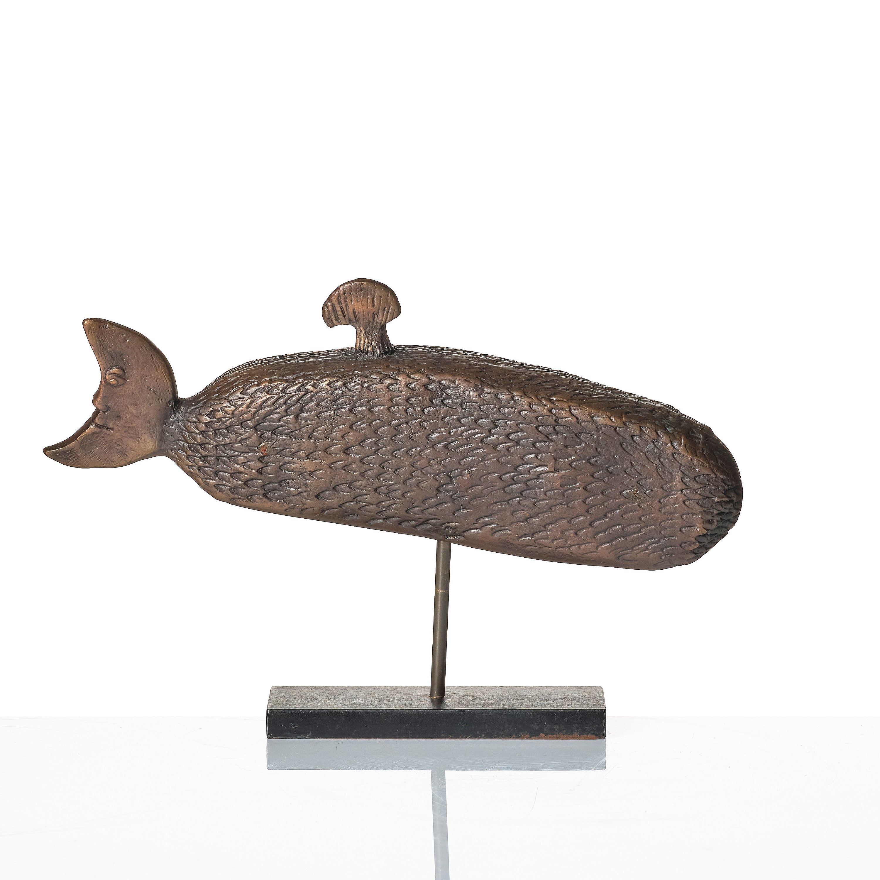 Stig Lindberg, skulptur, "Månfisken", Scandia Present, 1970-tal, nr 313 ...