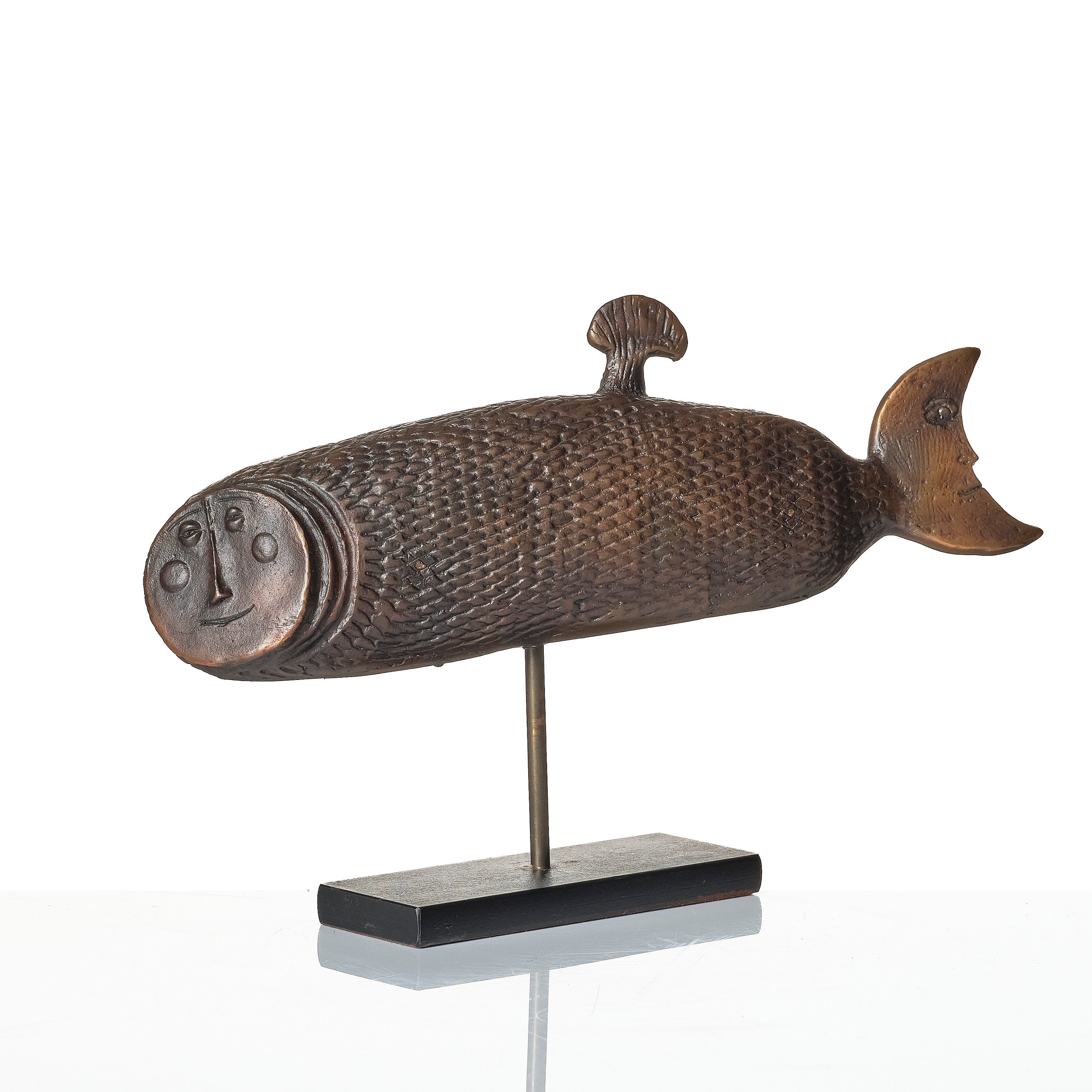 Stig Lindberg, skulptur, "Månfisken", Scandia Present, 1970-tal, nr 313 ...