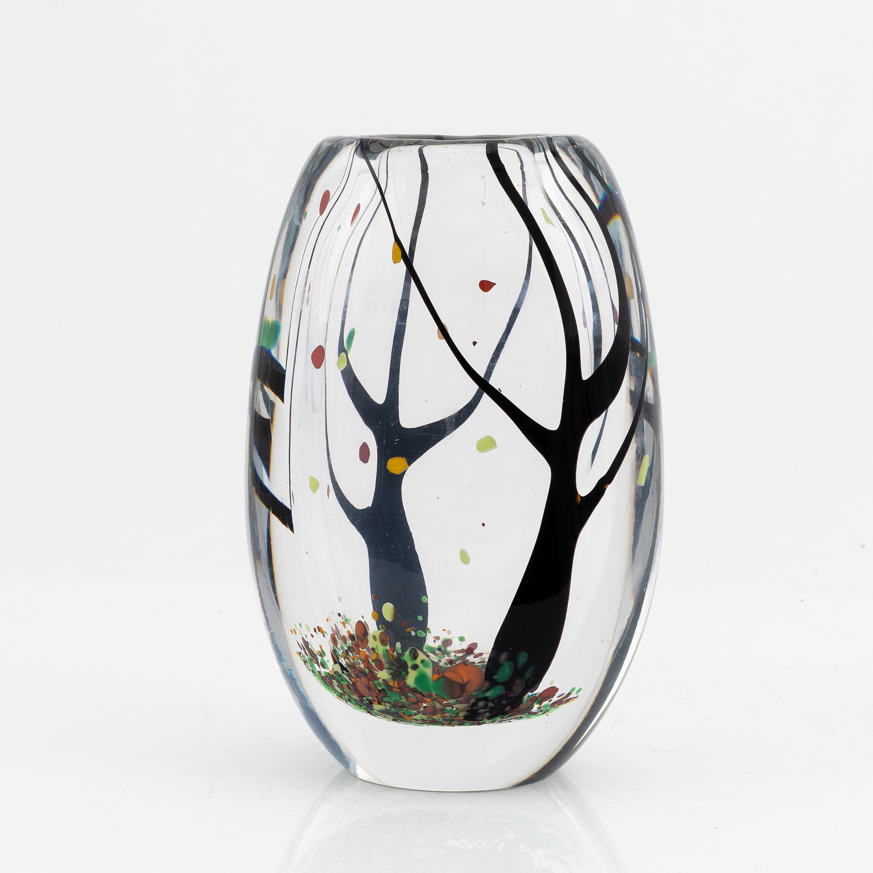 Vicke Lindstrand, an 'Autumn' (Höst) glass vase, Kosta glassworks ...
