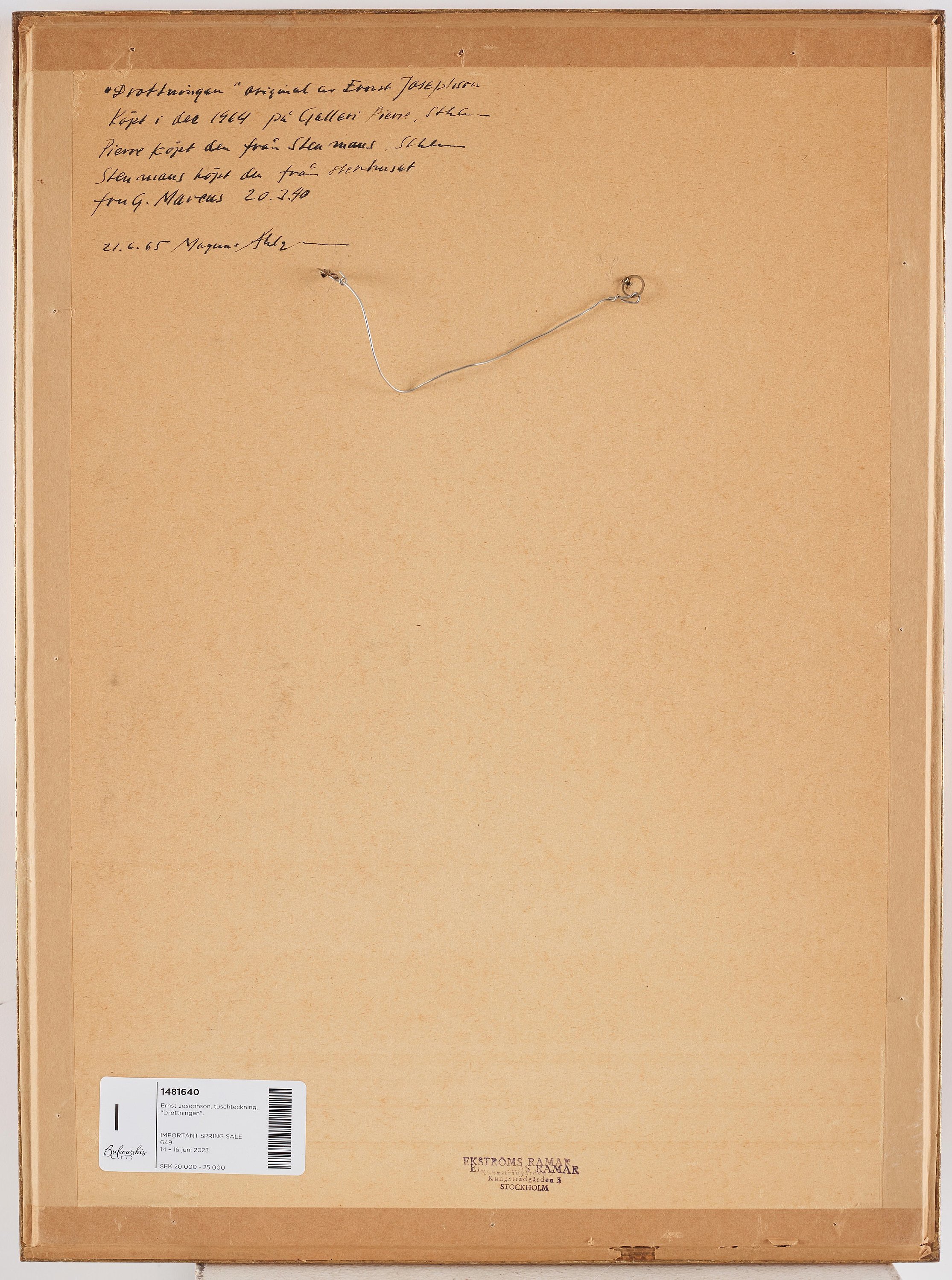 Ernst Josephson, "Drottningen". - Bukowskis