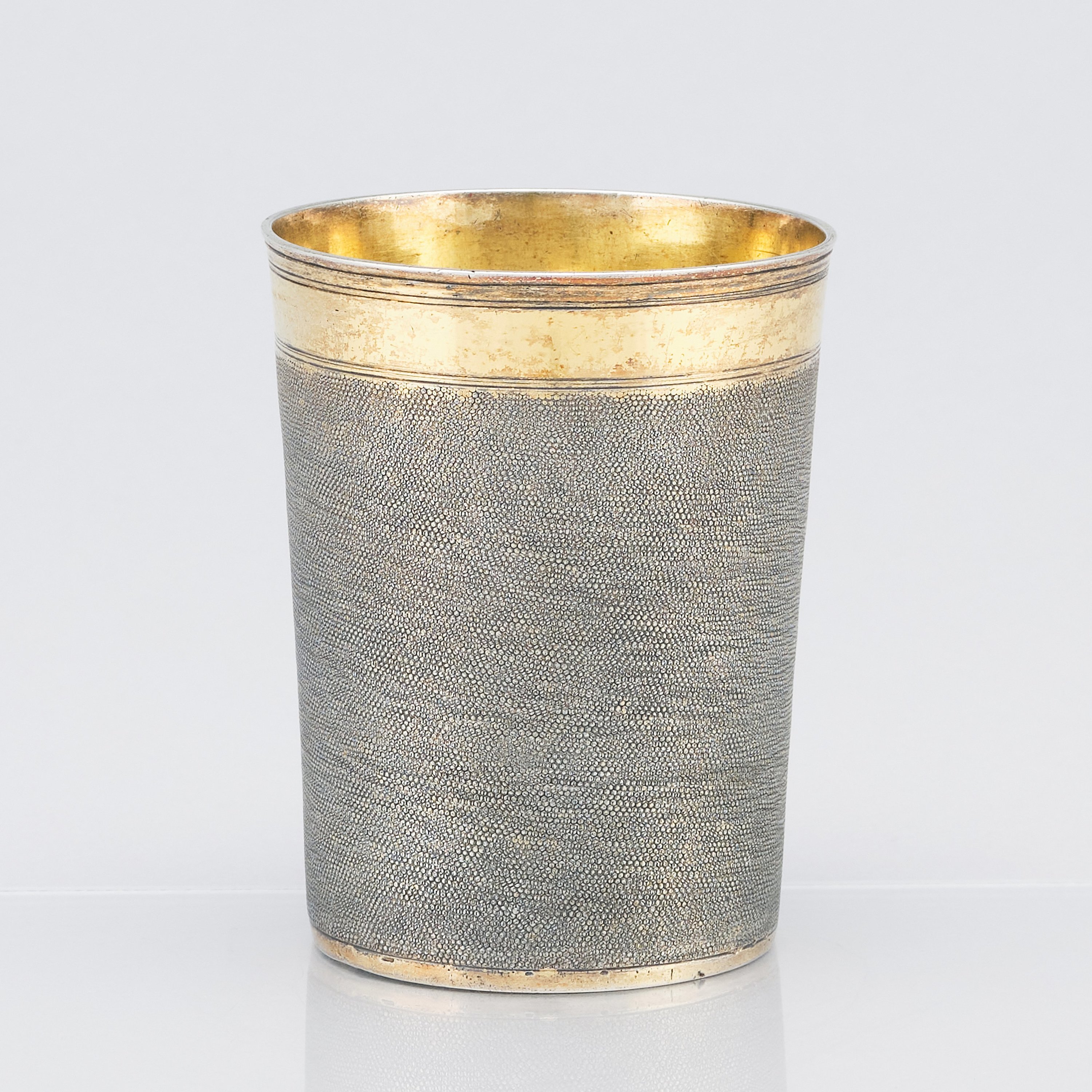 A German 17th Century parcel-gilt silver beaker, mark of Marx ...