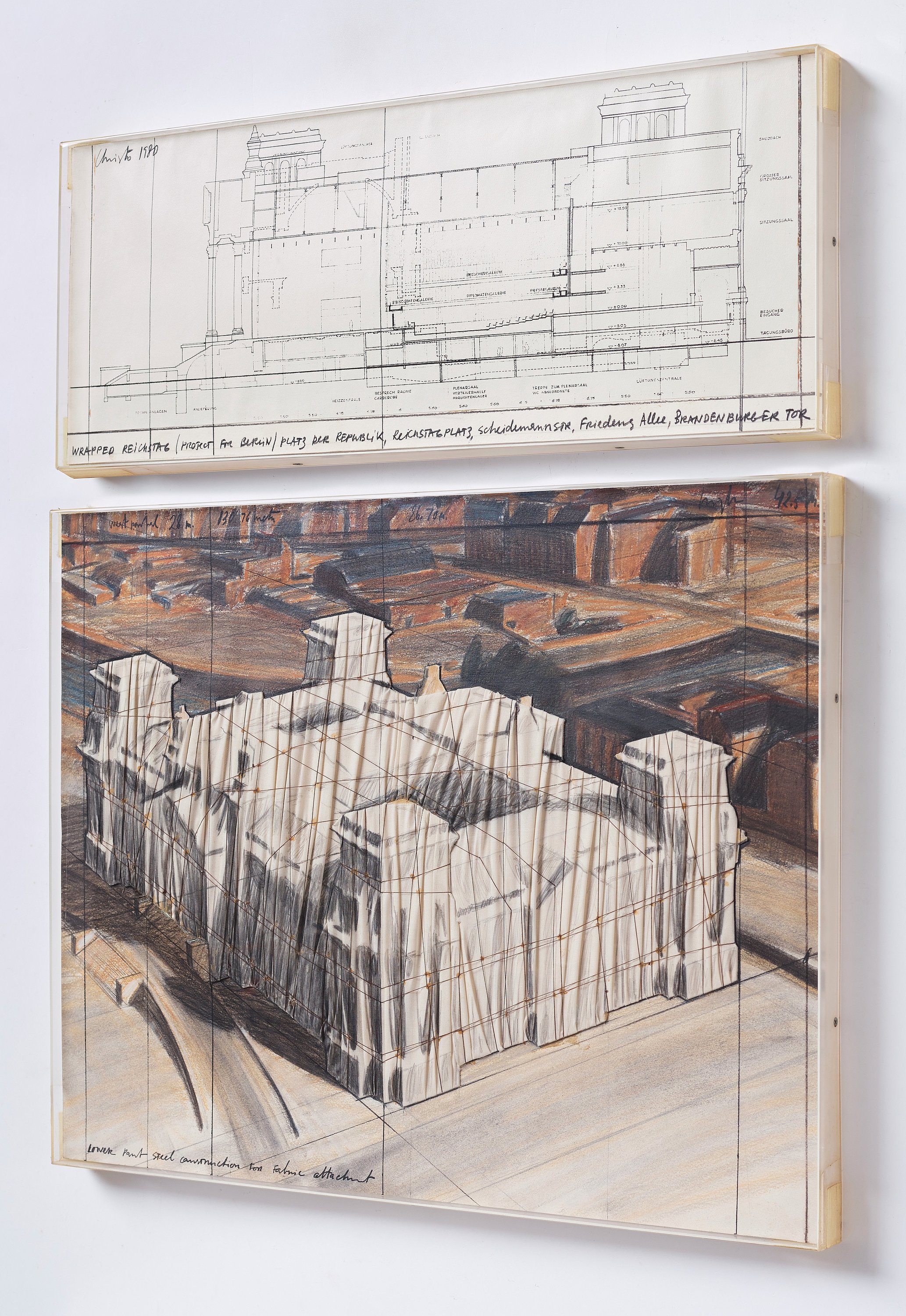Christo & Jeanne-Claude, "Wrapped Reichstag (Project for Berlin ...