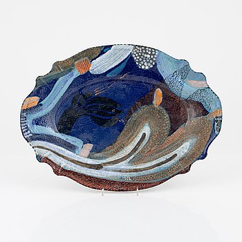 Herman Fogelin, fat, stengods, signerad. - Bukowskis