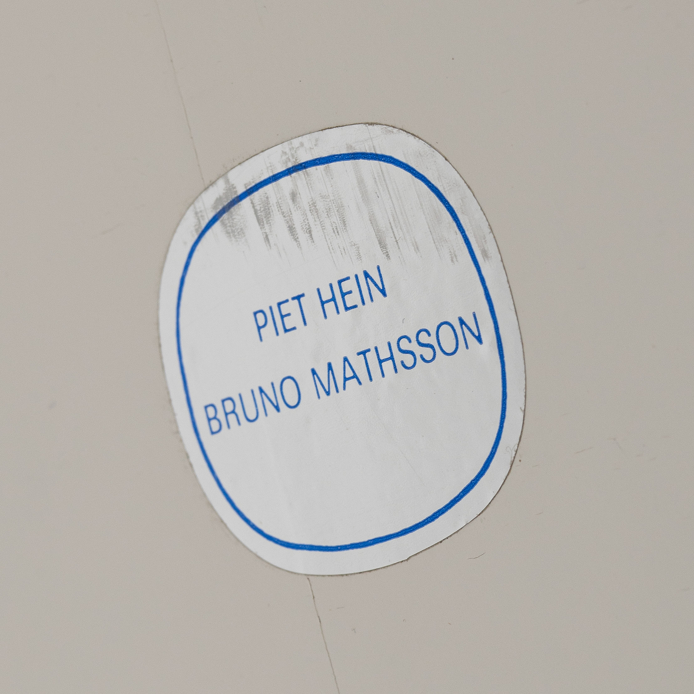 Bruno Mathsson & Piet Hein, a 'Supercirkel' dining table, Fritz Hansen ...