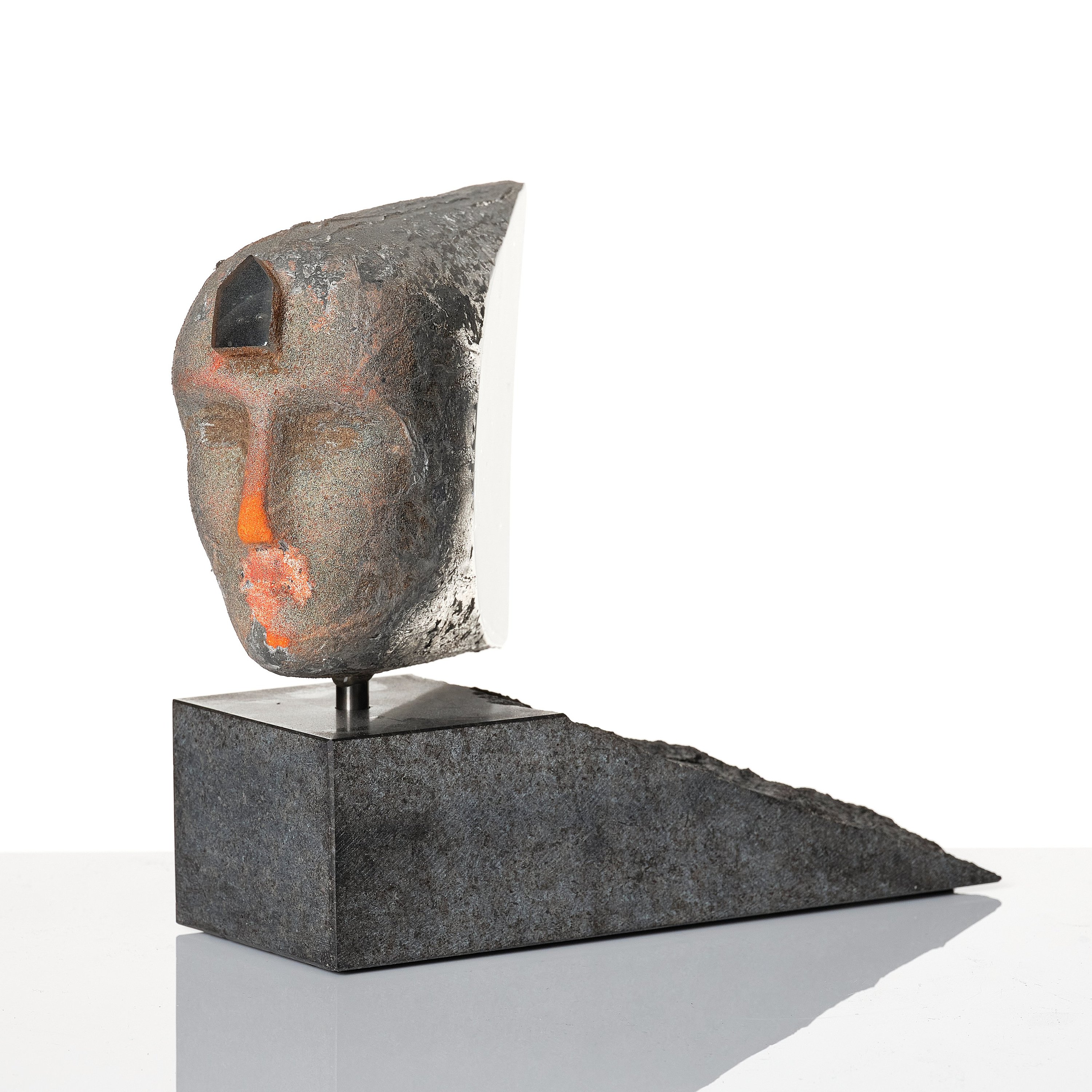 Bertil Vallien, 'Janus', a unique glass sculpture, Kosta Boda, Sweden ...