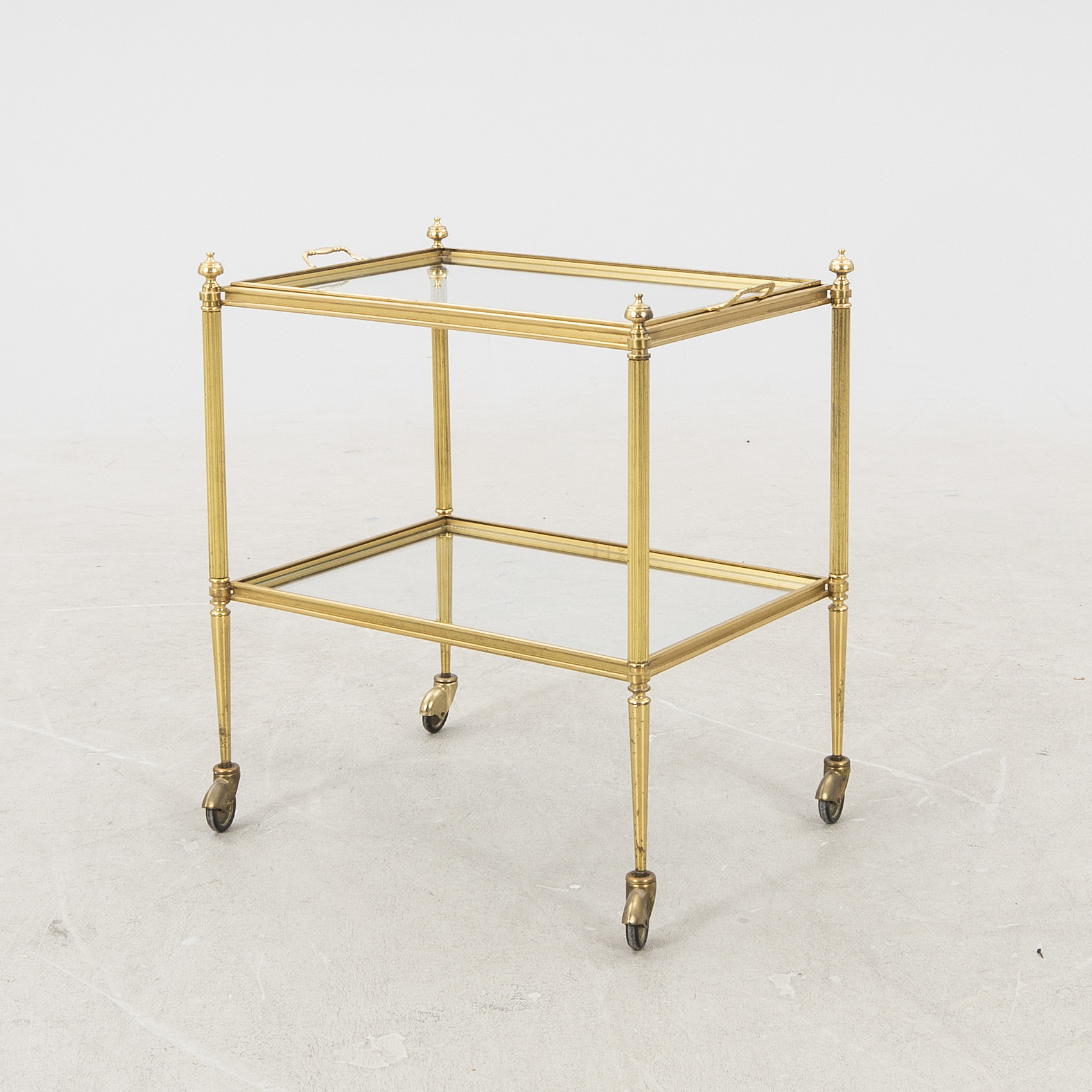 A late 20th century serving trolley/ side table. - Bukowskis