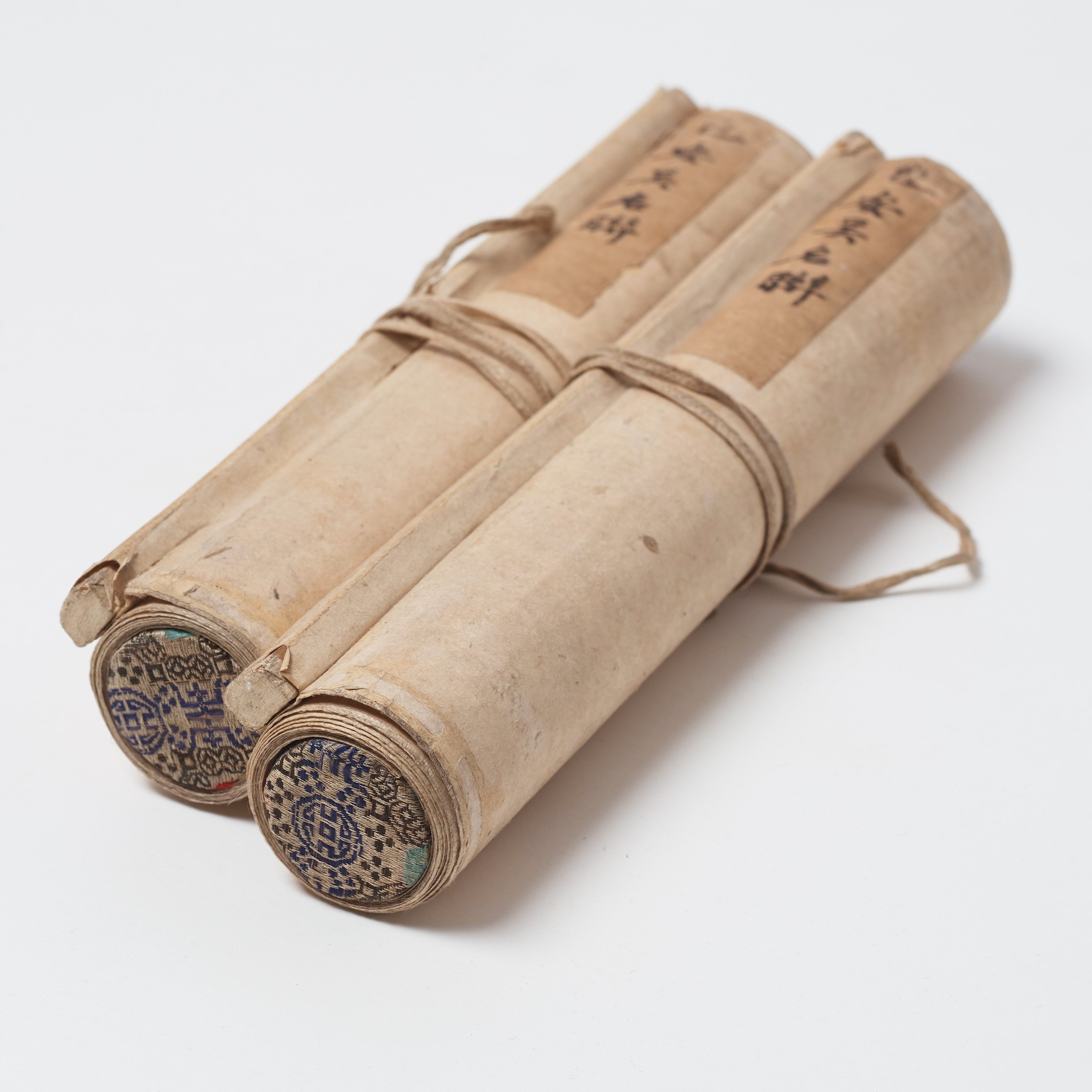 Two scroll paintings with calligraphy, signed Bao Shichen (1775-1855 ...