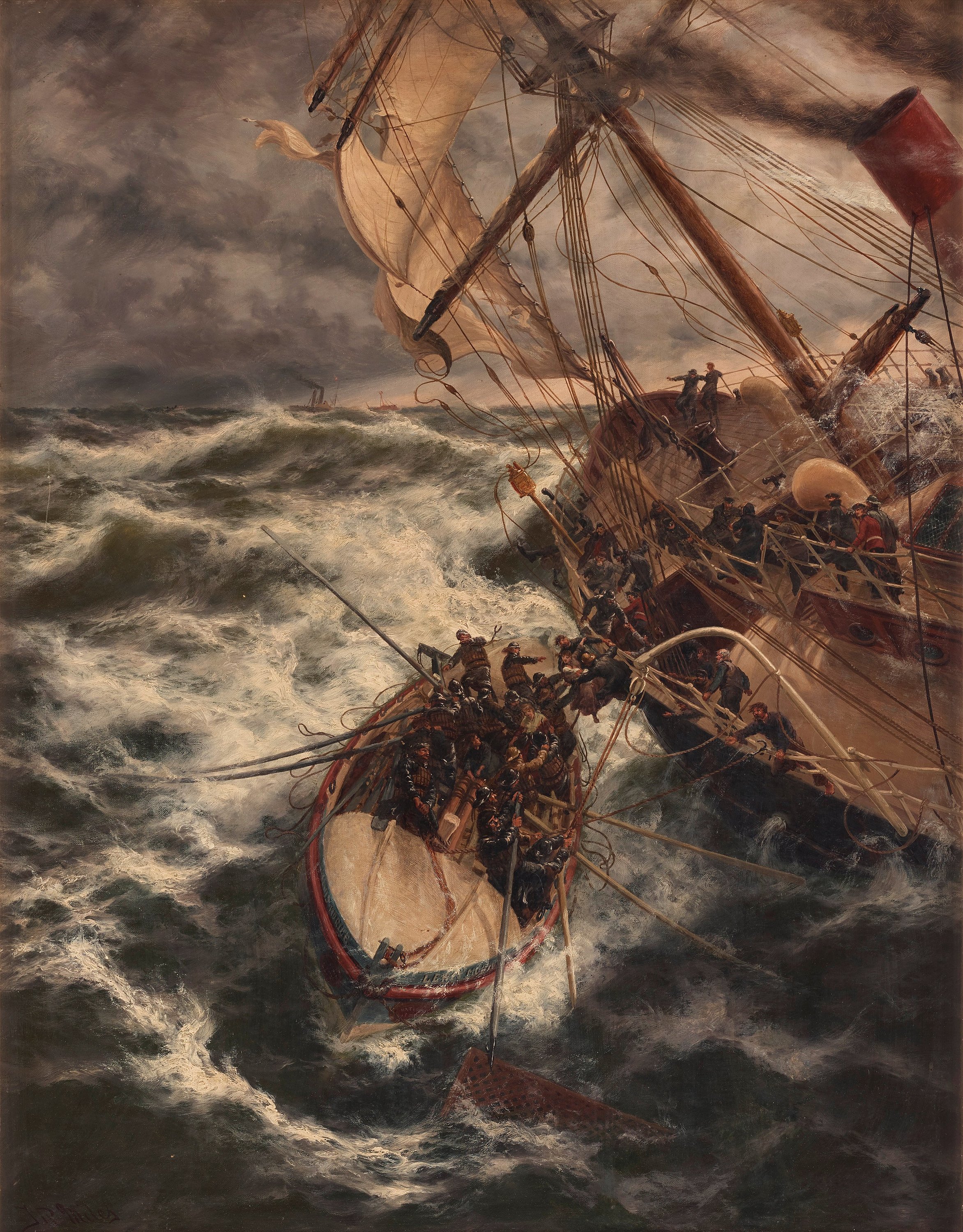 Thomas Rose Miles, Rescue at sea. - Bukowskis