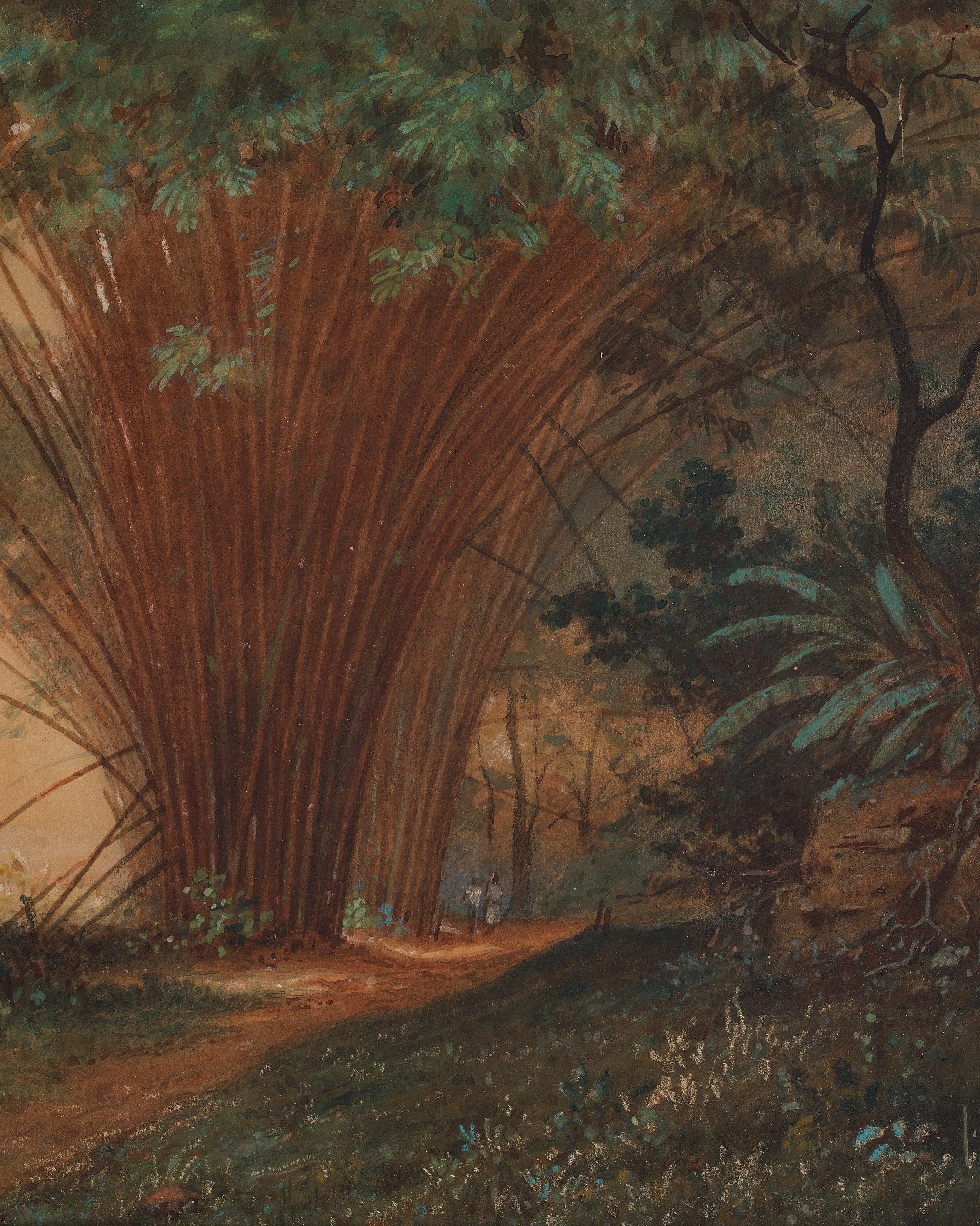 Michel-Jean Cazabon, Bamboo Arch, Trinidad. - Bukowskis