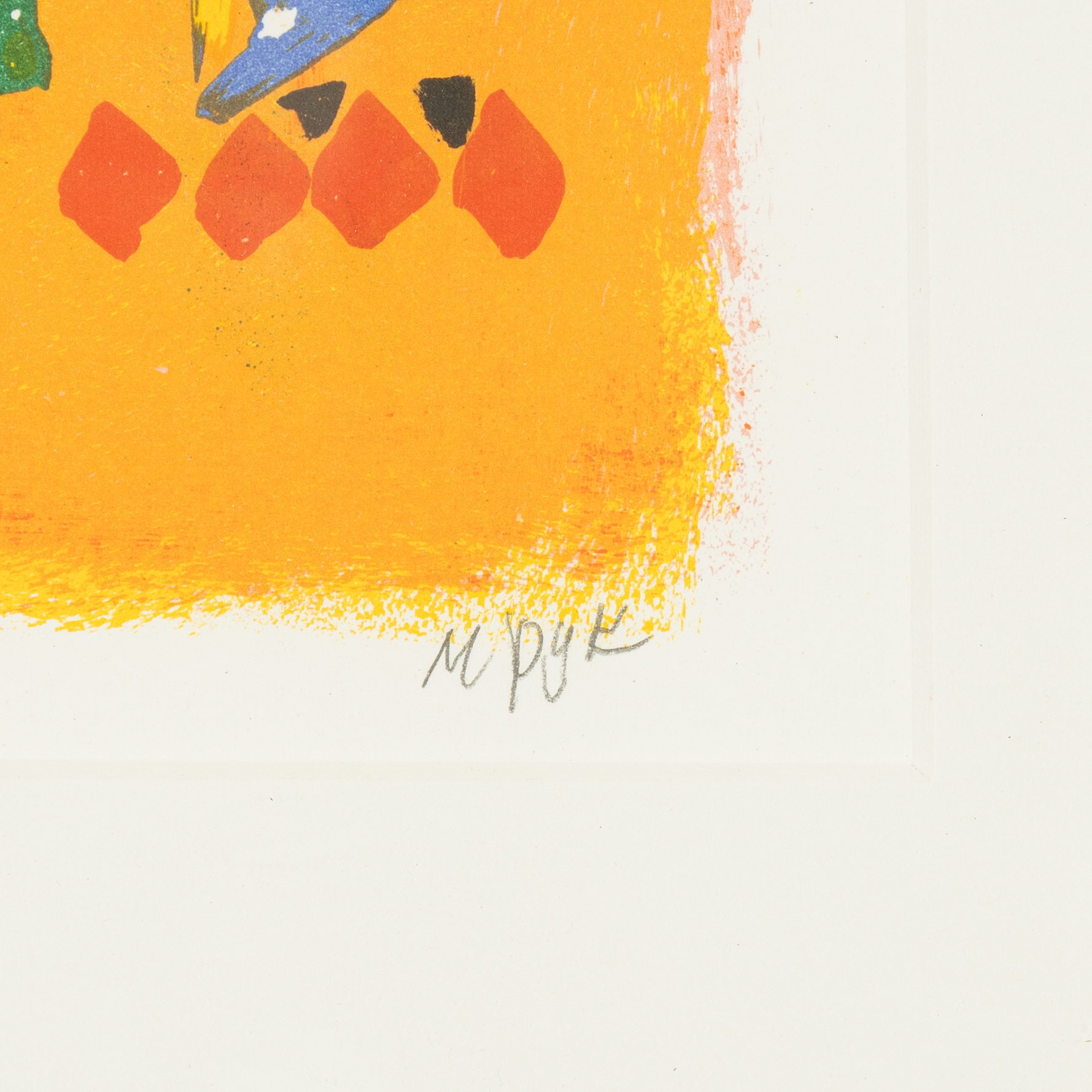 Madeleine Pyk, lithograph in colours, signed 17/275. - Bukowskis