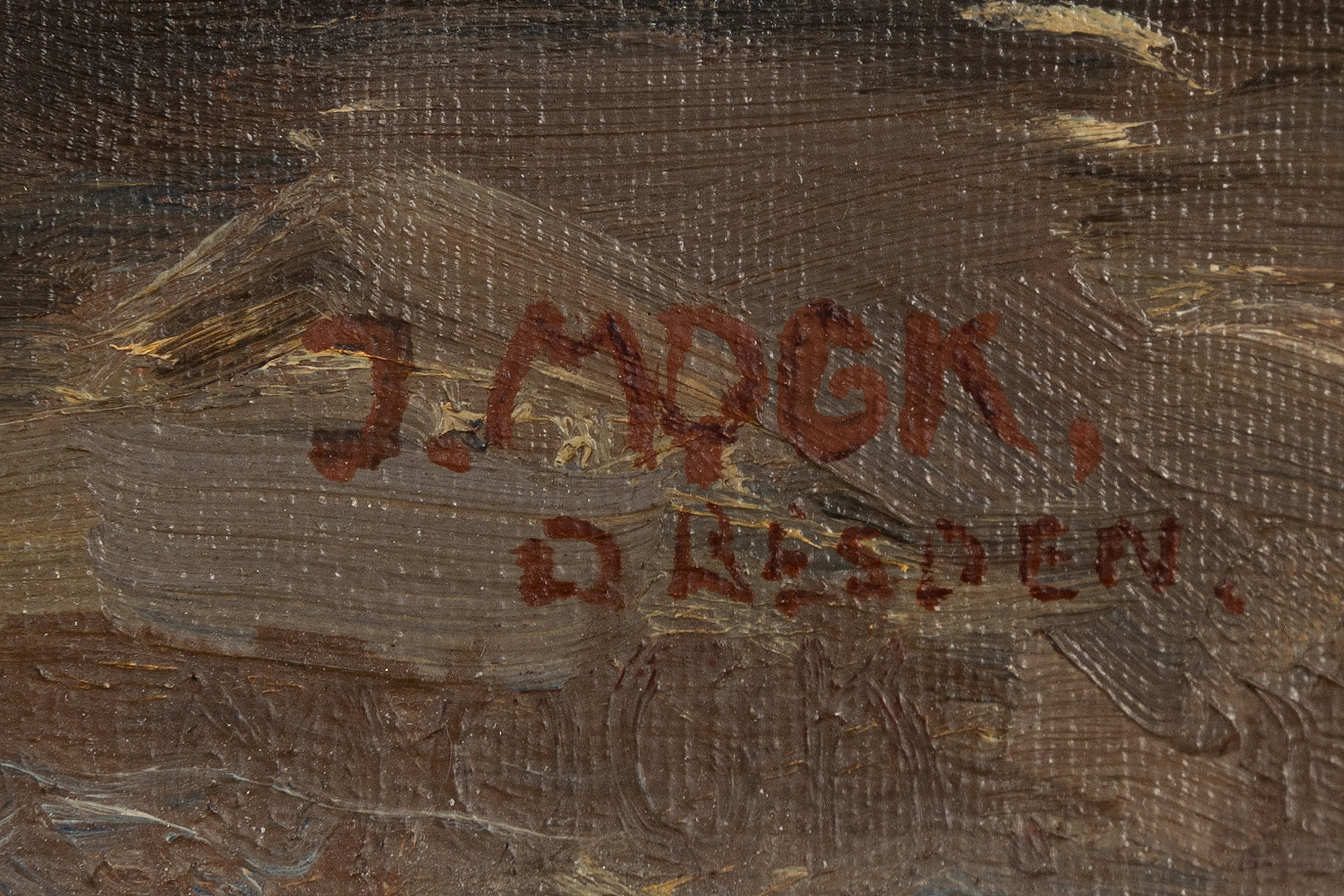 Johannes Mogk, oil on canvas, signed. - Bukowskis