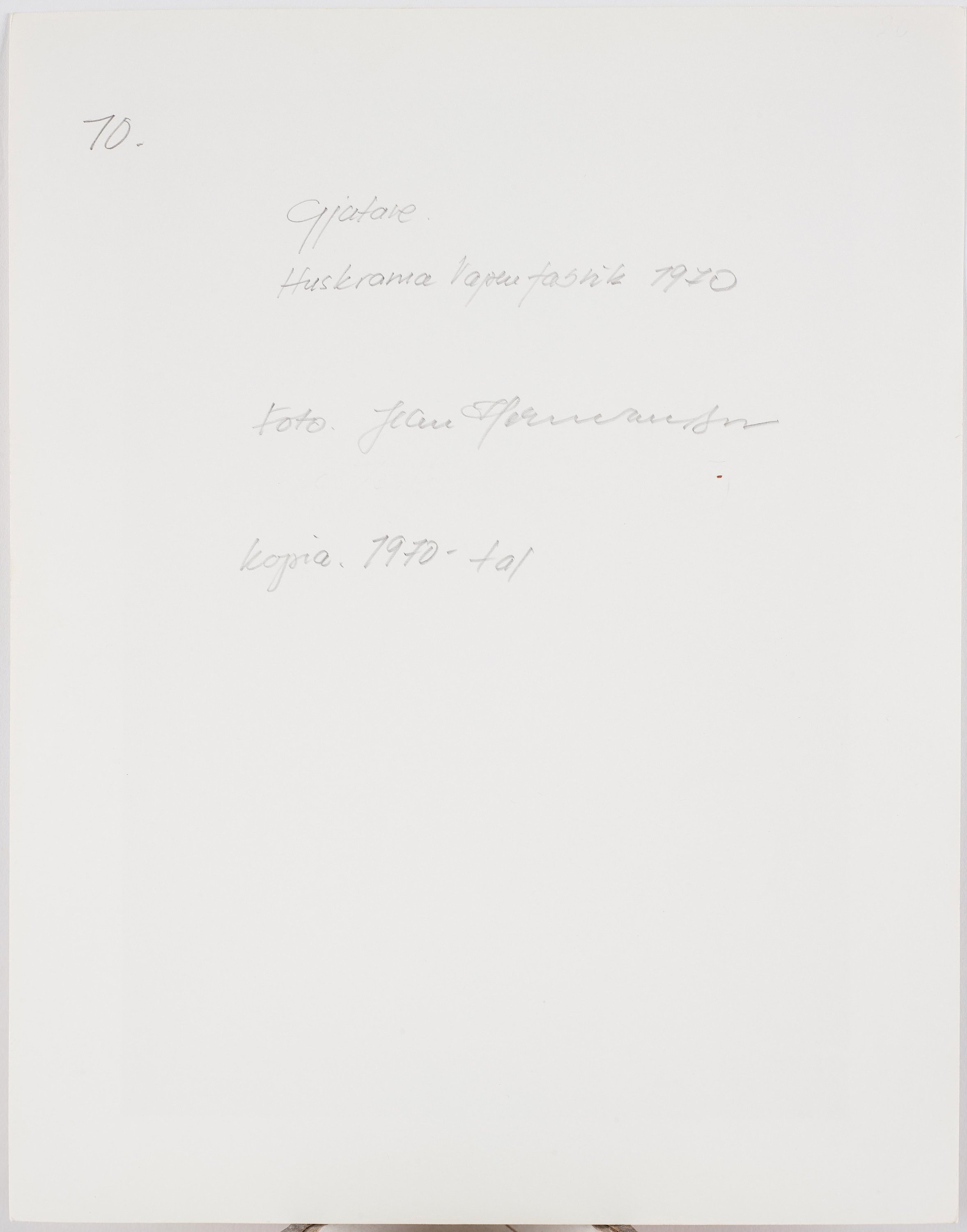 Jean Hermanson, "Gjutare, Huskvarna vapenfabrik", 1970. - Bukowskis