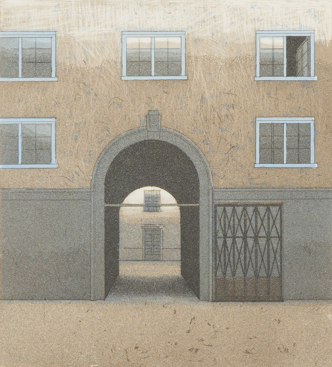 Elina Luukanen, etsauksia, 2 kpl, signeerattu ja päivätty -98 ja -00, numeroitu 24/60 ja II/XXV ...