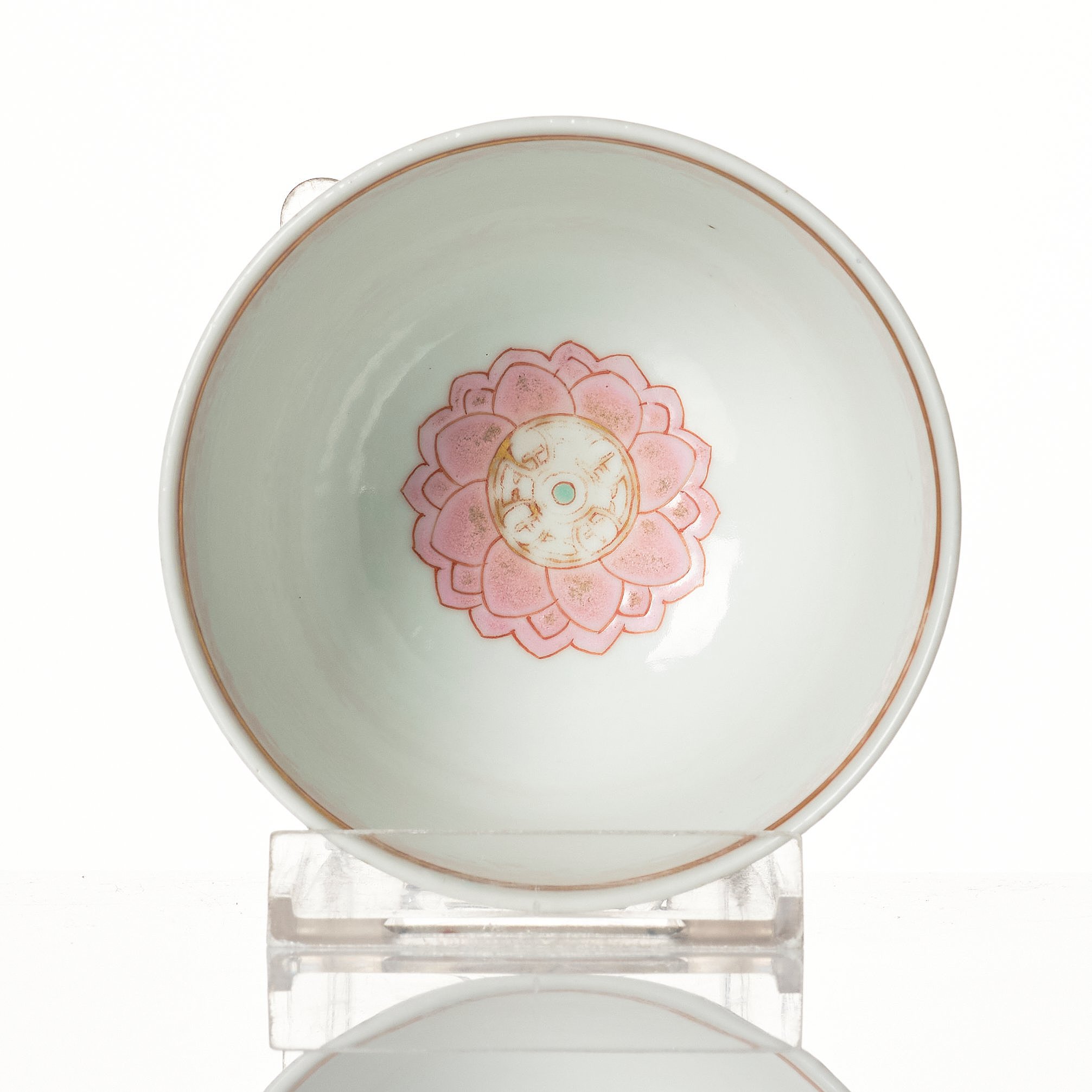 A famille-rose 'baragon tumed' tea bowl, Qing dynasty, Daoguang ...