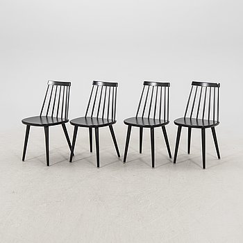 Yngve Ekström, a set of four Pinocchio painted chairs later part of the ...