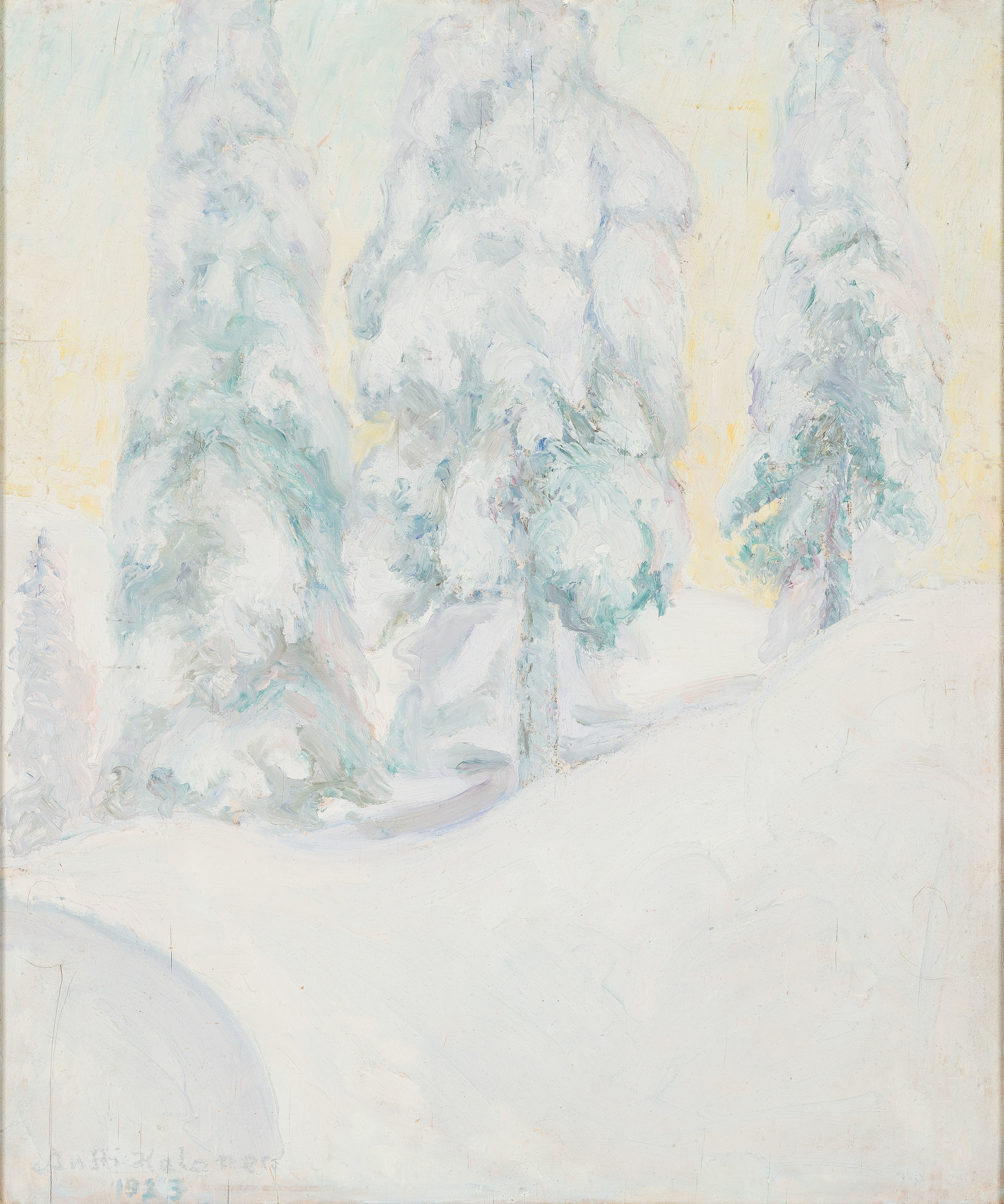 Antti Halonen, oil on board, signed and dated 1923. - Bukowskis