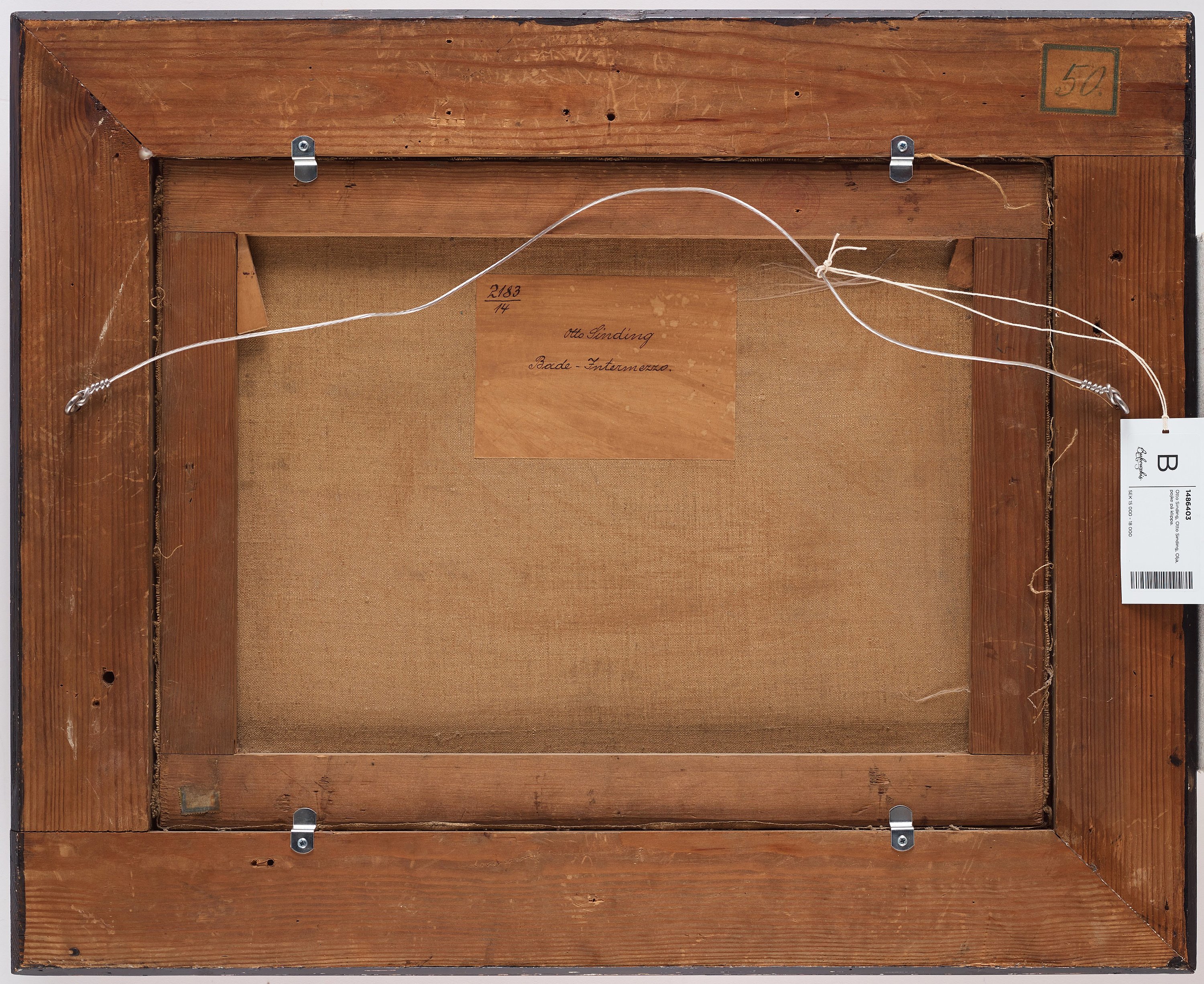 Otto Sinding, Boy fishing. - Bukowskis